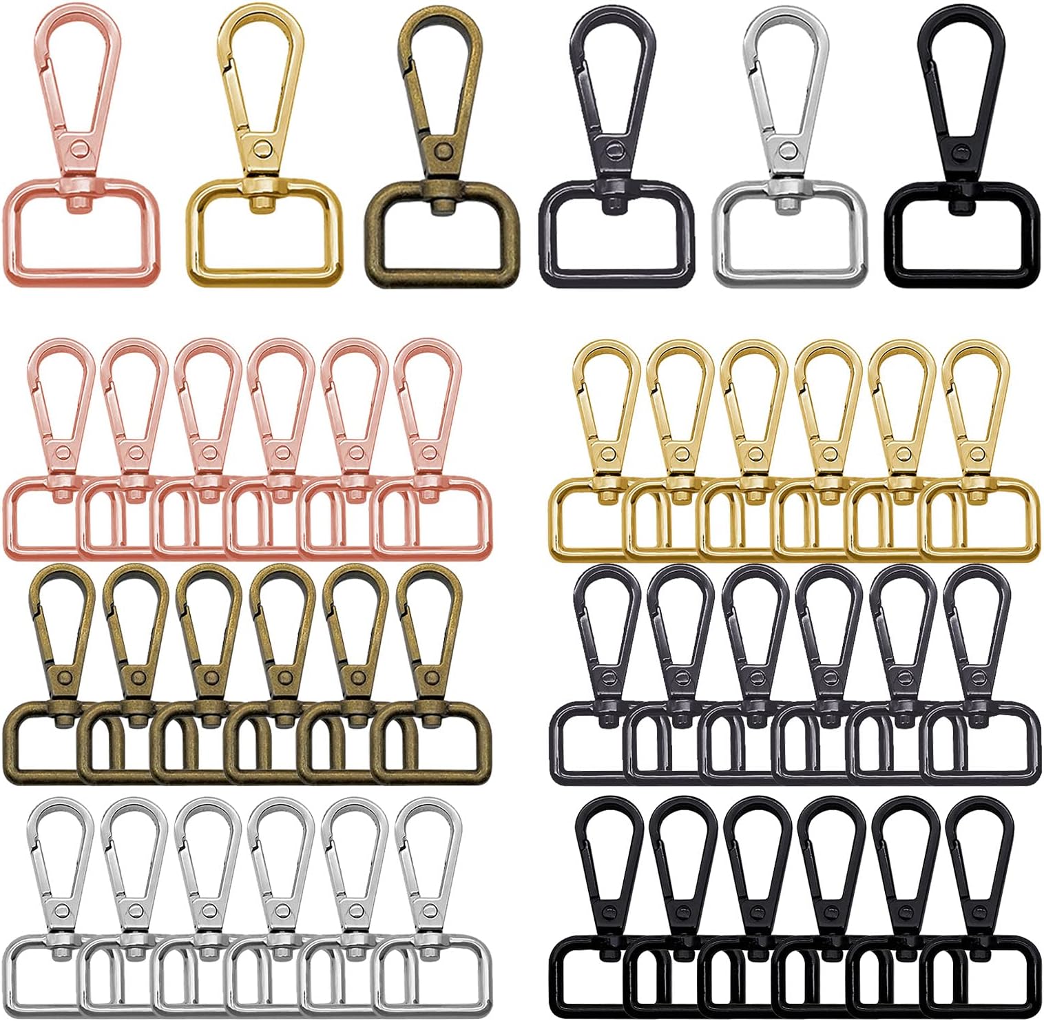 Amazon.com: Swivel Clasps 3/4" D Ring Lobster Clasp Claw for Strap Push ...