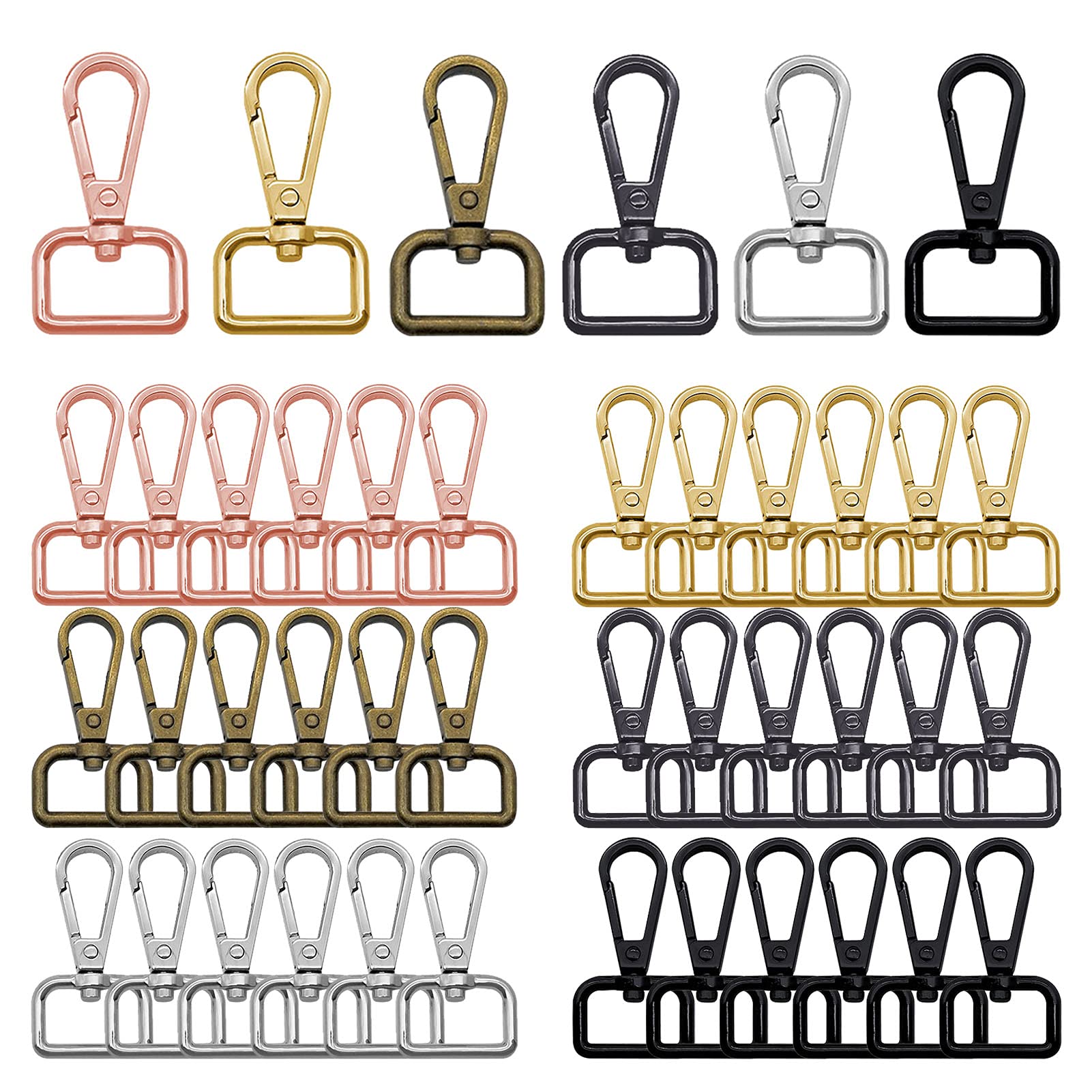 Amazon.com: 36pcs Swivel Clasps 3/4" D Ring Lobster Clasp Claw Swivel ...