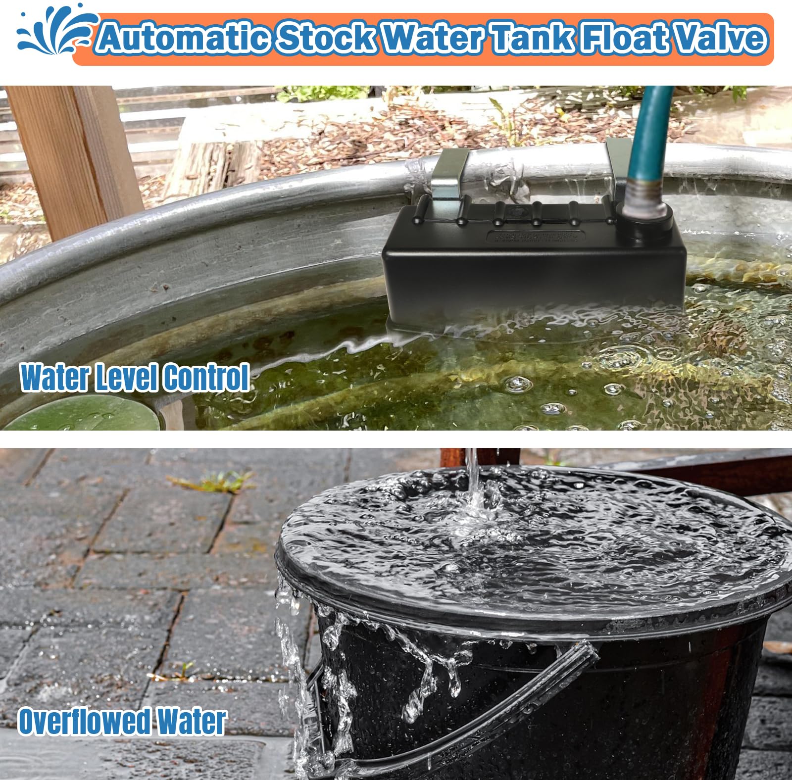 Snapklik.com : Water Trough Float Valve Livestock Stock Tank Float ...