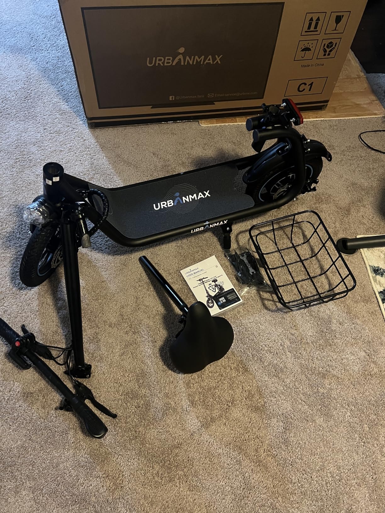 $14/mo - Finance URBANMAX C1/C1 Pro Electric Scooter with Seat, 450W ...