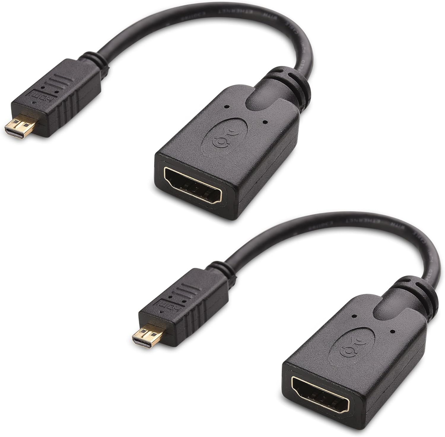 Cable Matters 2er-Pack 4K Micro HDMI auf HDMI Adapter (HDMI Micro HDMI ...