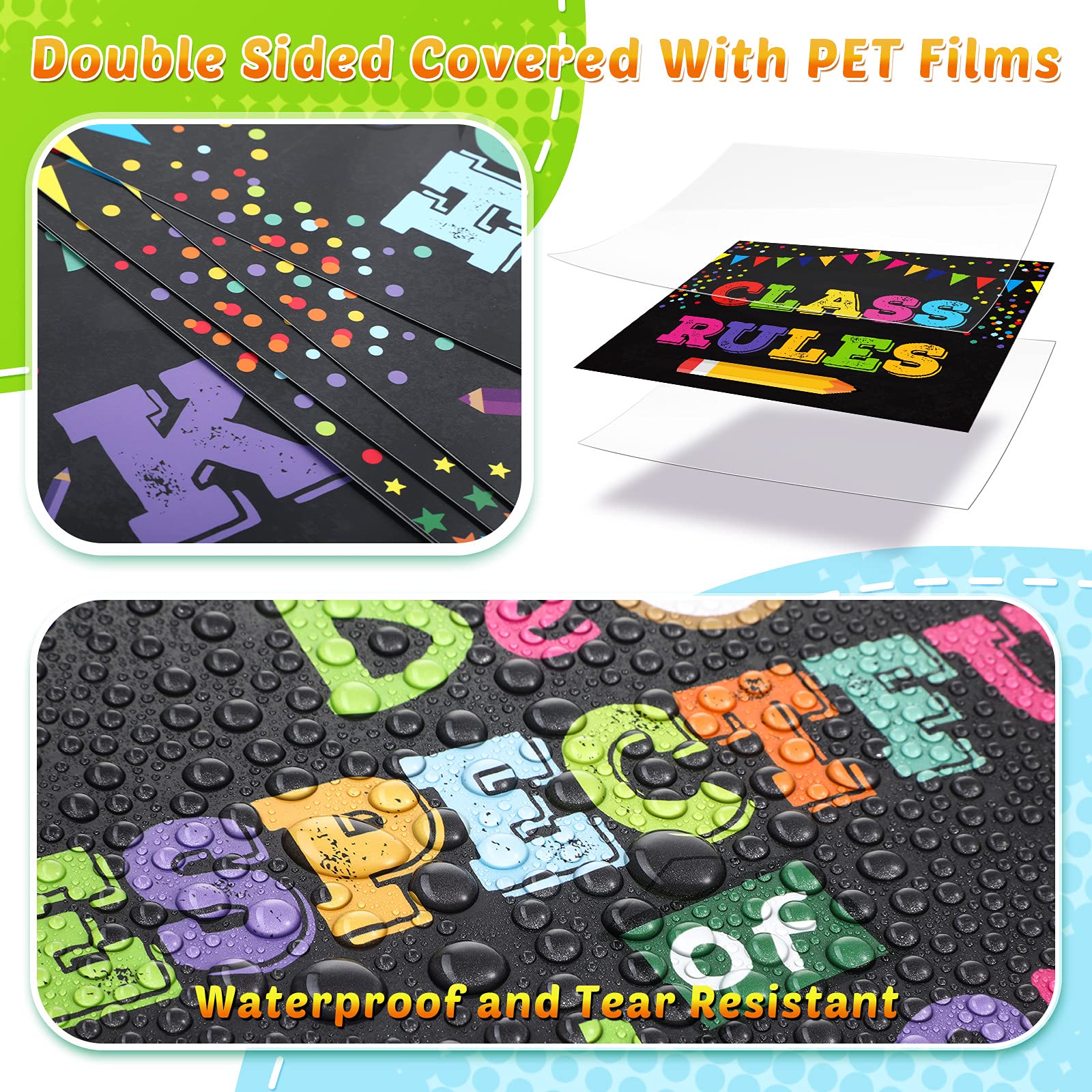 Buy Classroom Rules Posters Classroom Bulletin Board Decorations ...