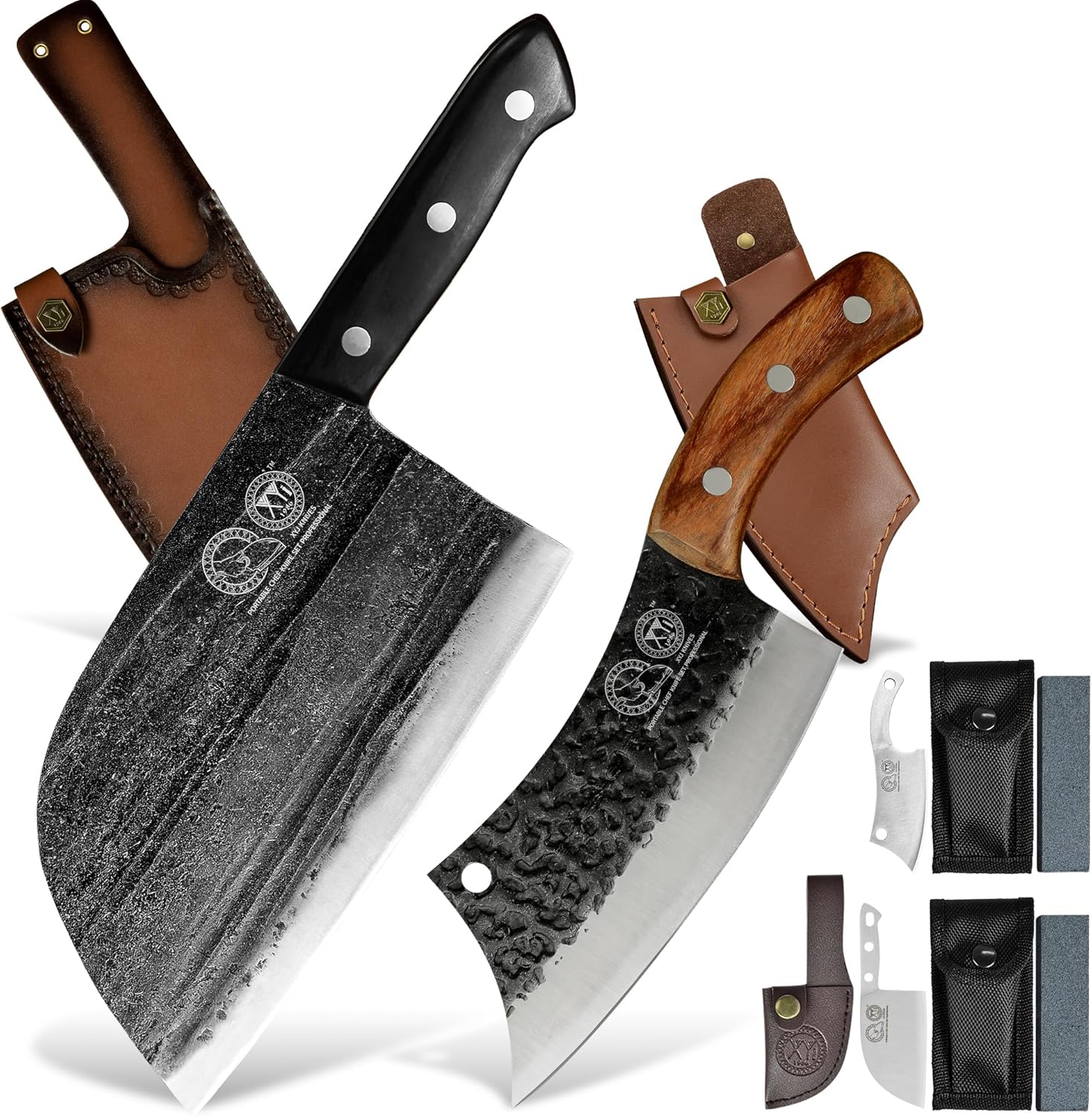 Amazon.com: XYJ Ancient Forging Chef Knives Camping Kitchen Knife With ...