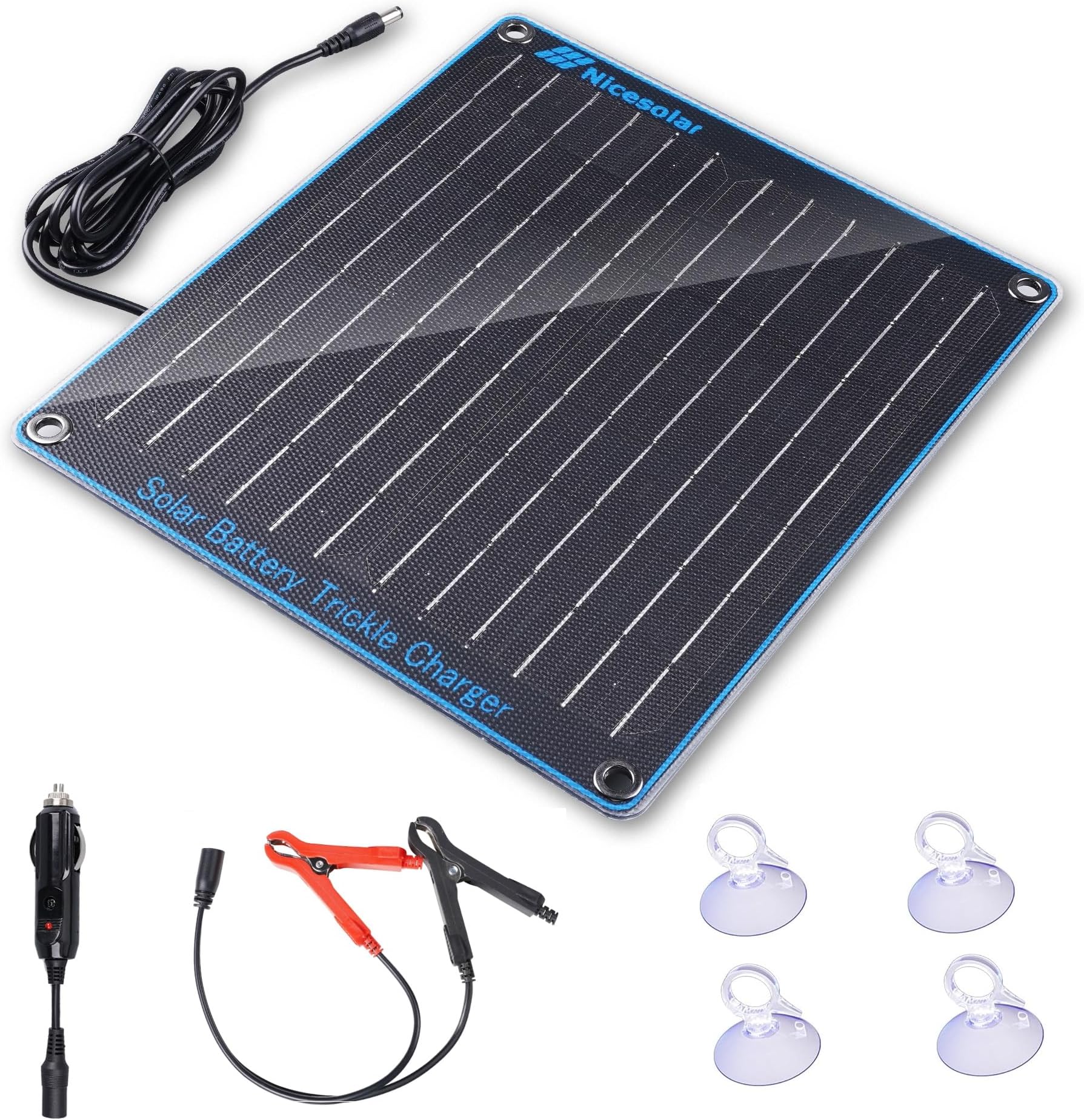 Amazon.com : XINPUGUANG 10W 12V Solar Panel Solar Trickle Charger ...