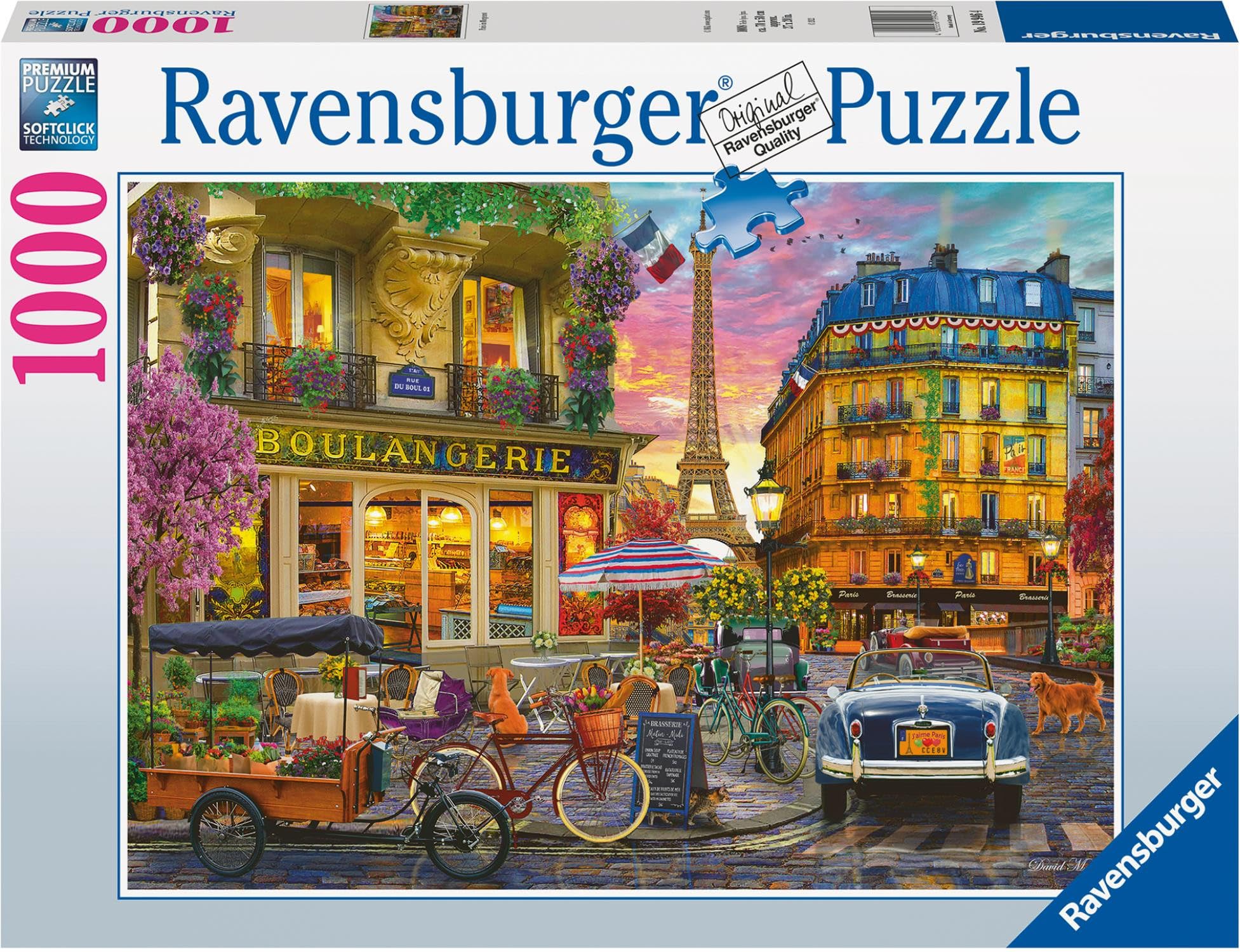 Amazon.com: Ravensburger 19946 1000 Piece Puzzle, Paris at Sunrise ...