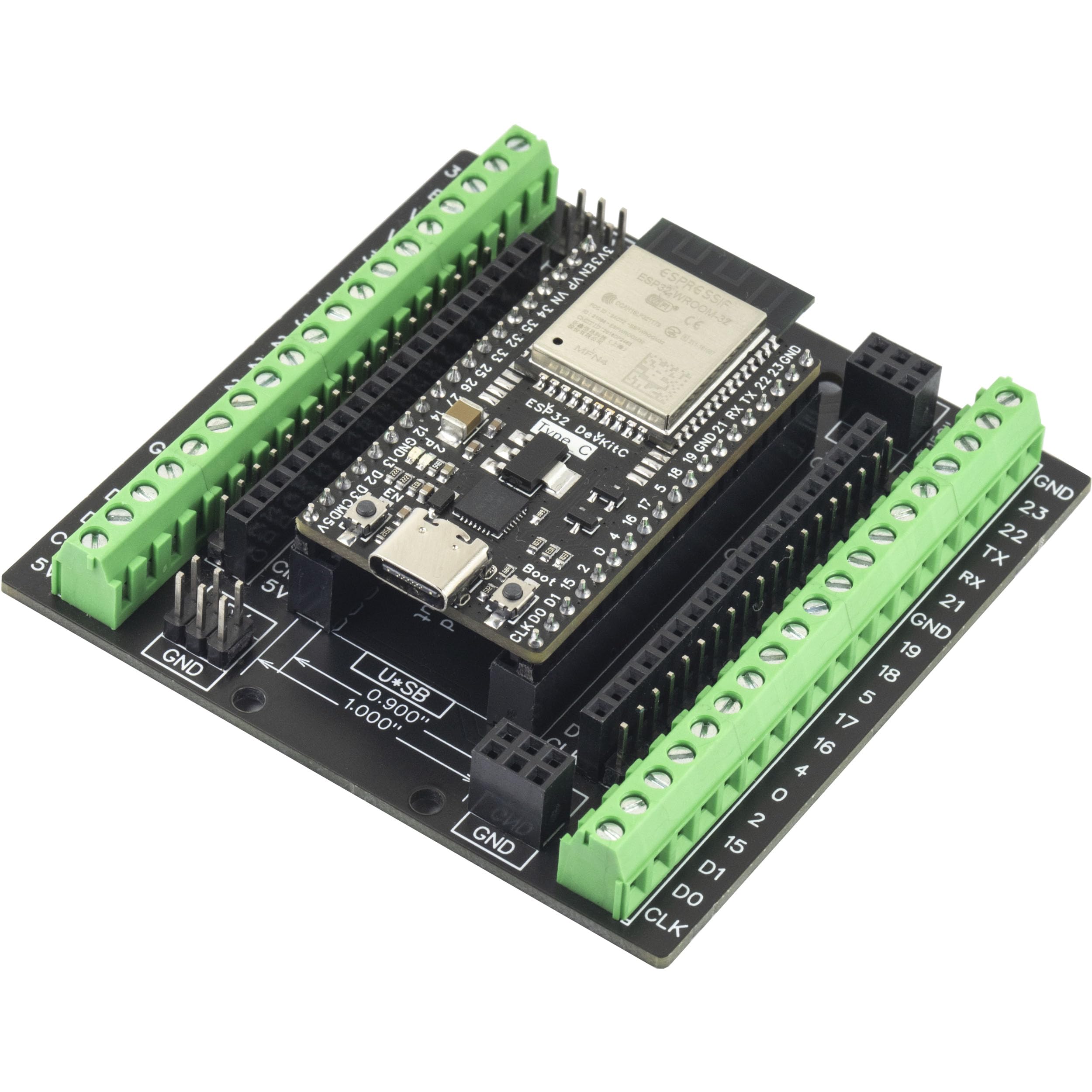 Electronikz - Review: 38Pins for ESP32 ESP-WROOM-32 USB Type C ...