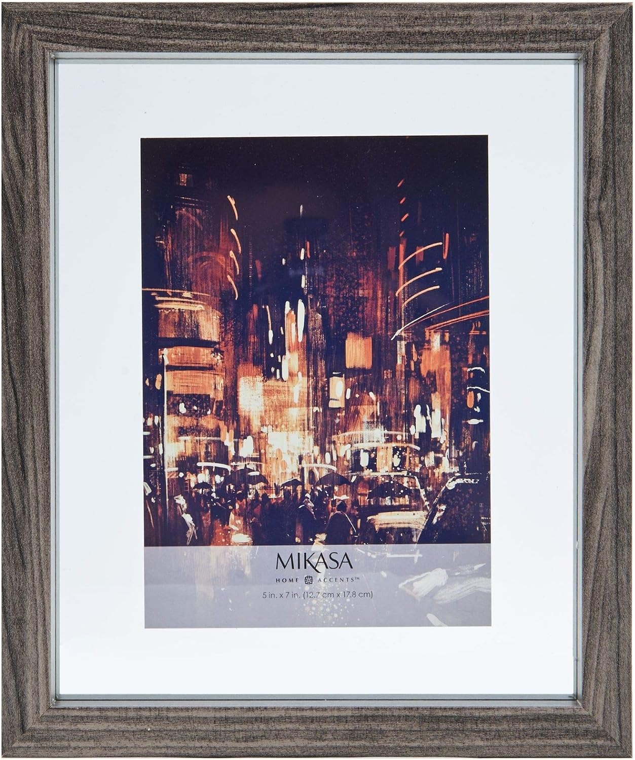 Amazon.com - Mikasa Floating Picture Frame, 5x7-Inch, Gray