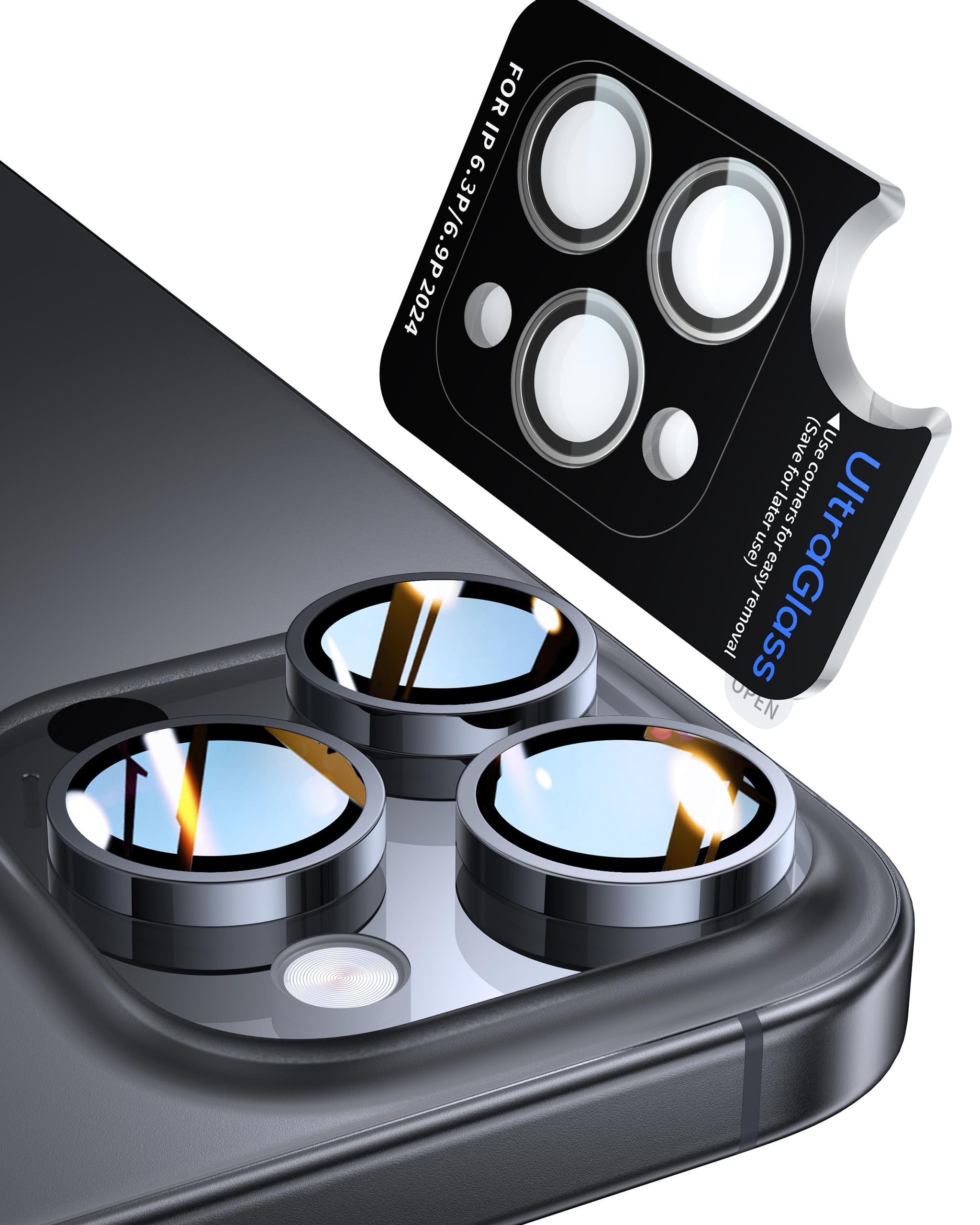 Amazon.com: UltraGlass UNBREAK TOP 9H+ Glass for iPhone 16 Pro Max/16 ...