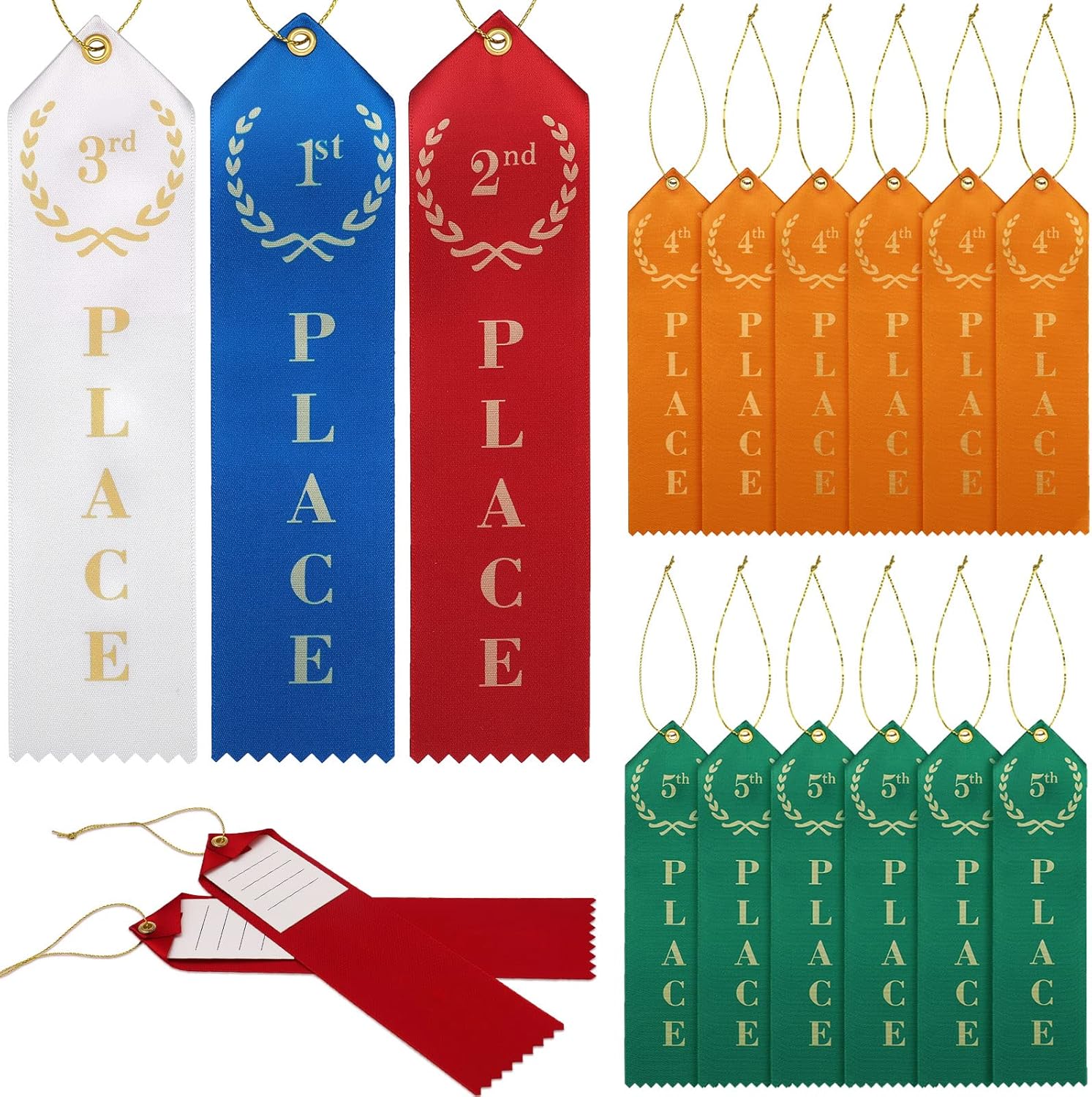 Amazon.com : 60 Piece Award Ribbons Set - 1st, 2nd, 3rd Place Flat ...