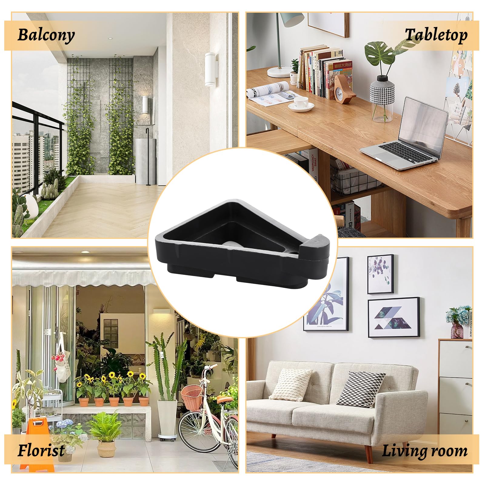 Snapklik.com : Acrux7 48 PCS Plant Pot Feet, Invisible Flower Pot ...