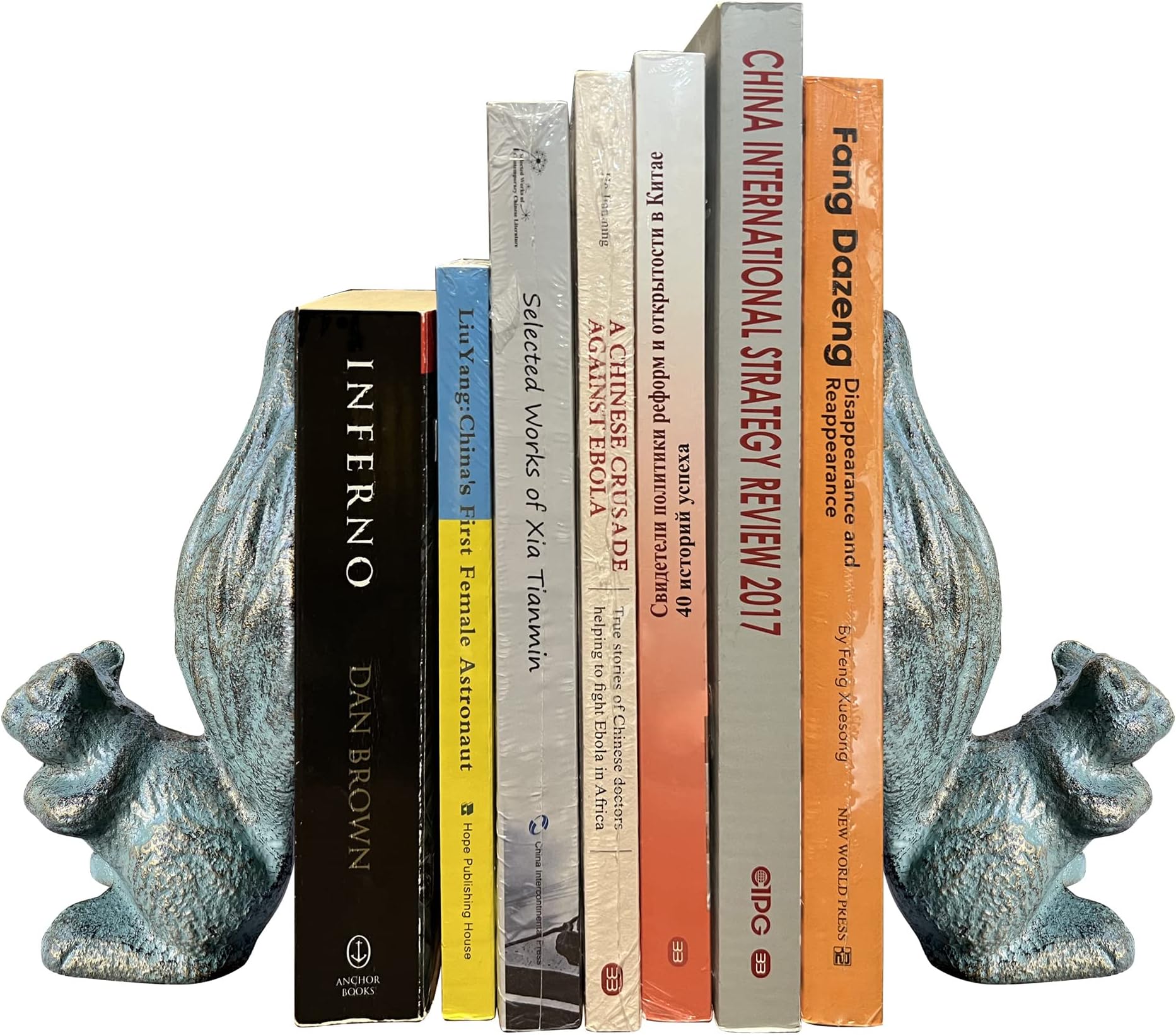Amazon.com: Creative Co-Op Pinecone Shaped Resin Bookends (Set of 2 ...