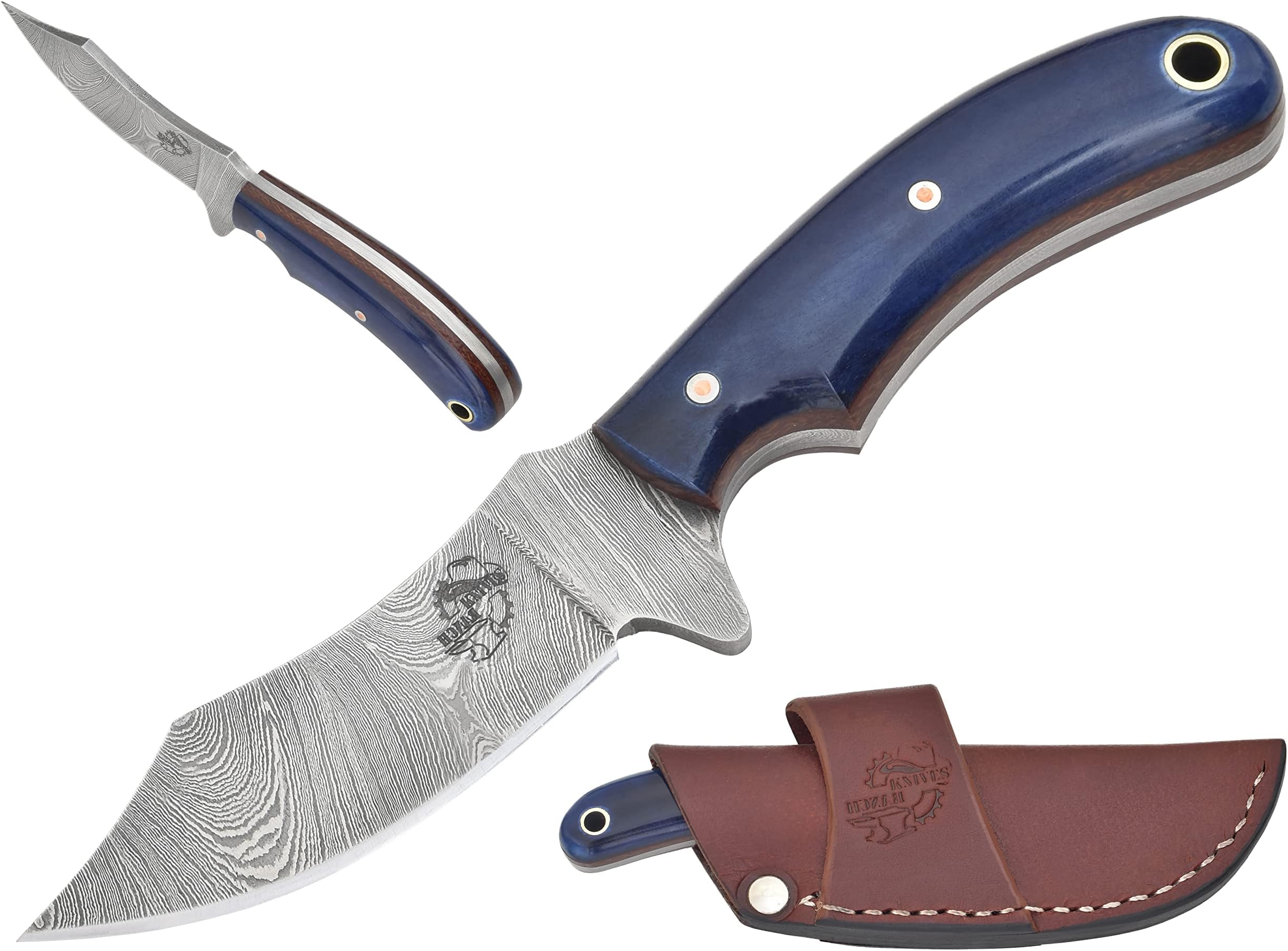 Amazon.com : Knives Ranch Handmade Damascus Steel Full Tang Cowboy ...