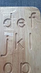 Amazon.com: Montessori & Me Wood Alphabet Tracing Board Montessori ...