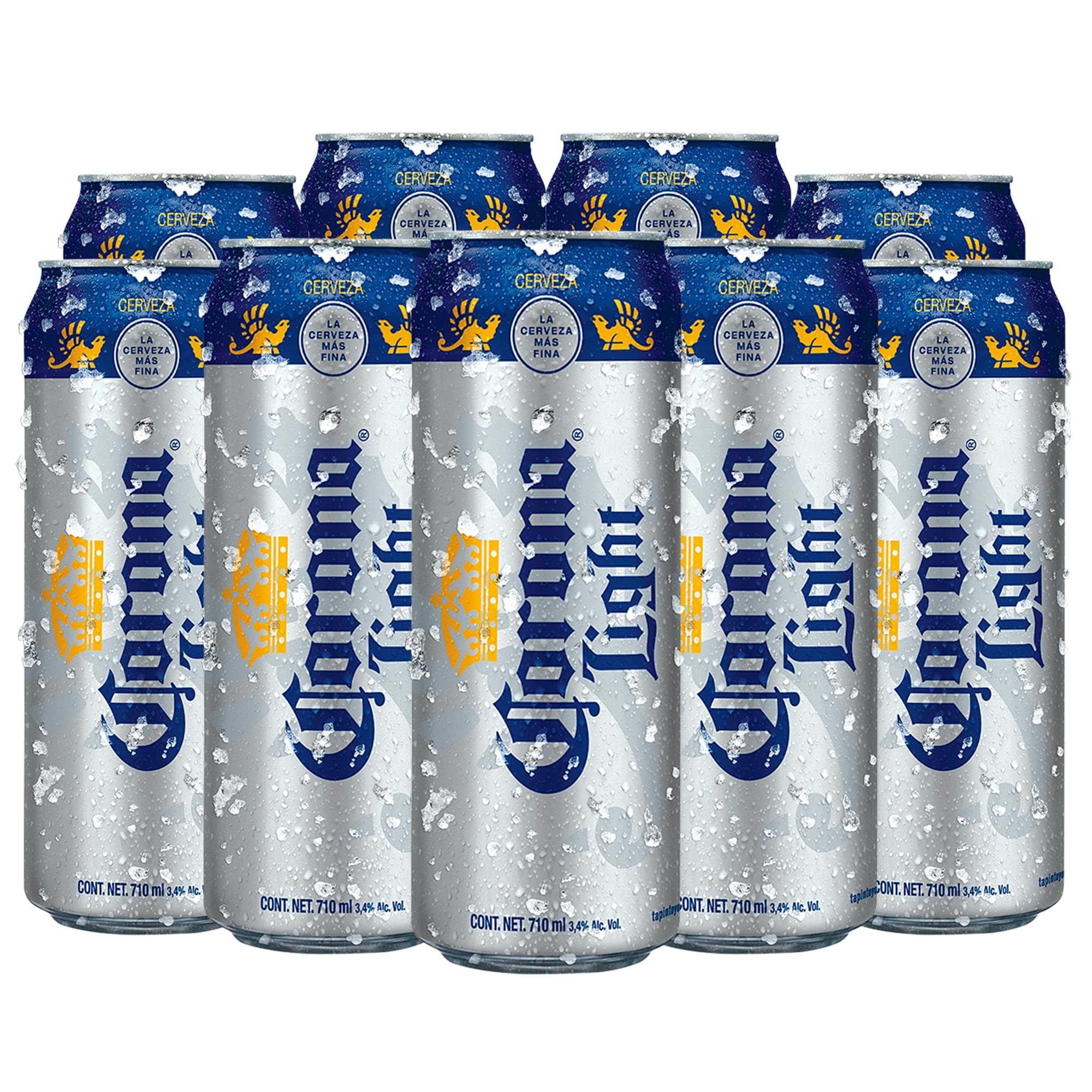 Cerveza Clara Corona Light tipo Pilsener, 12 latones de 710 ml ...