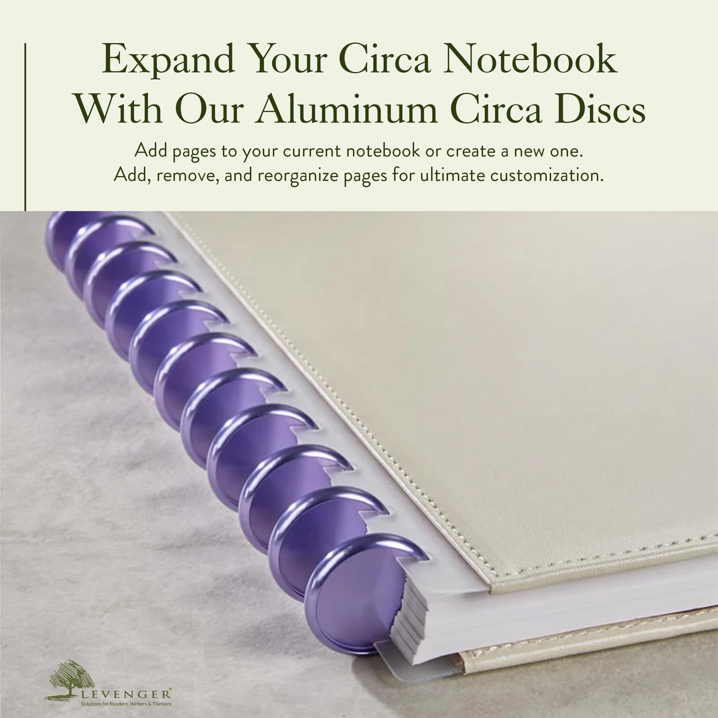 Purple Disc Bound Notebook TUL Discbound Notebook Soft Covers 5.5x8.5
