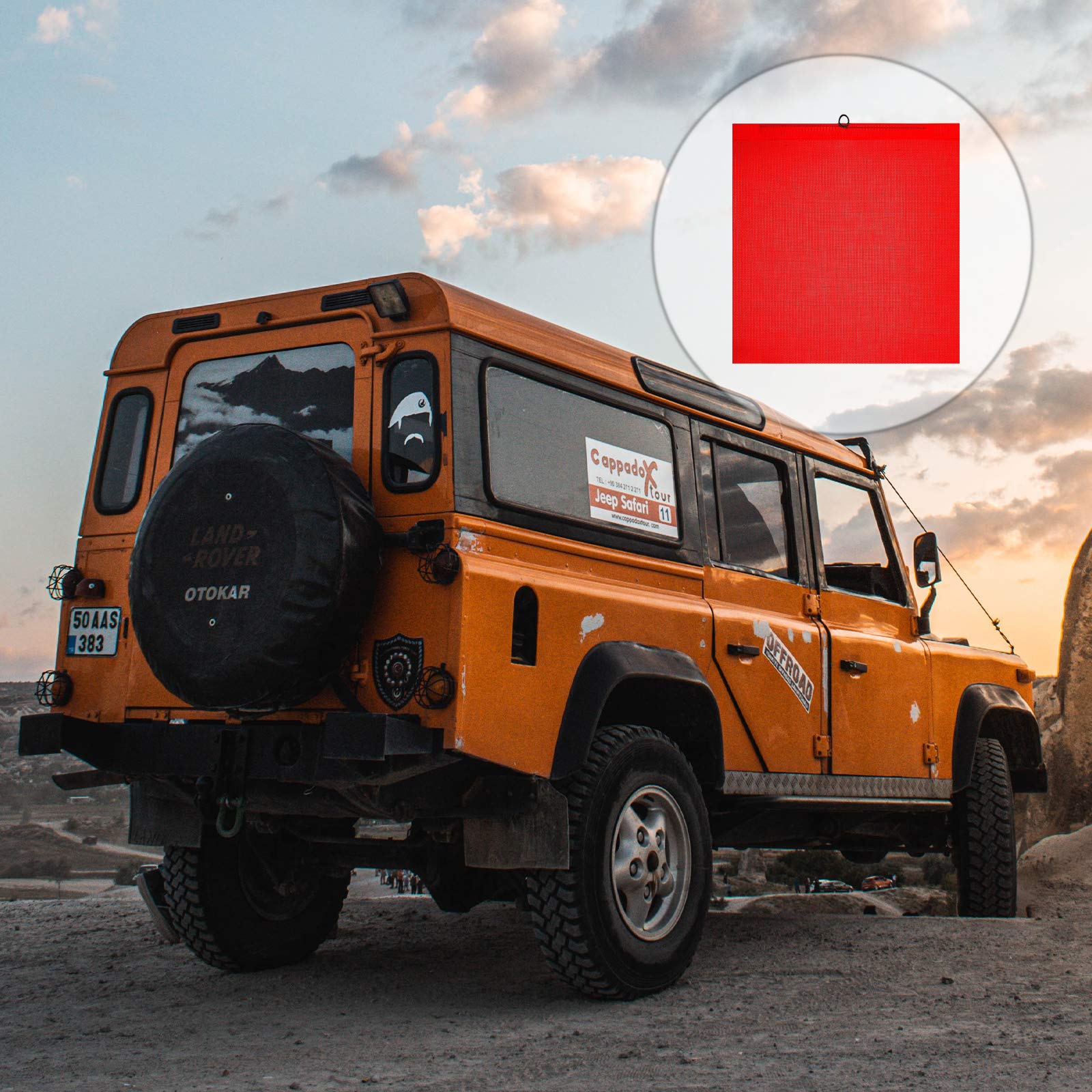 Snapklik.com : 6 Pcs Trailer Safety Flag For Trucks Warning Flag