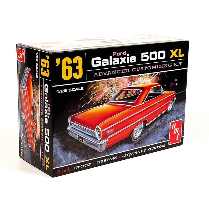 Buy AMT 1963 Ford Galaxie 1/25 Scale Plastic Model Kit Online at ...