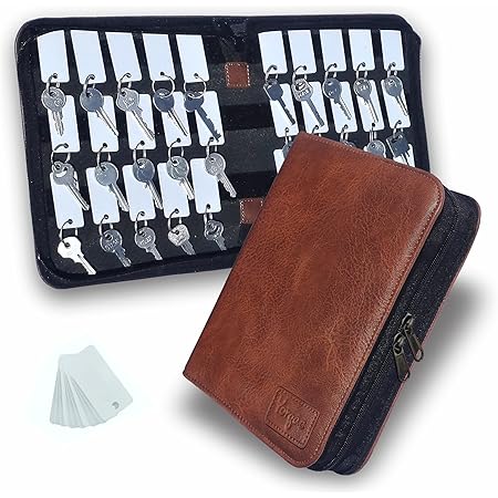 Amazon.com: Portable Key Organizer,Zippered Key Organizers Case with 48 ...
