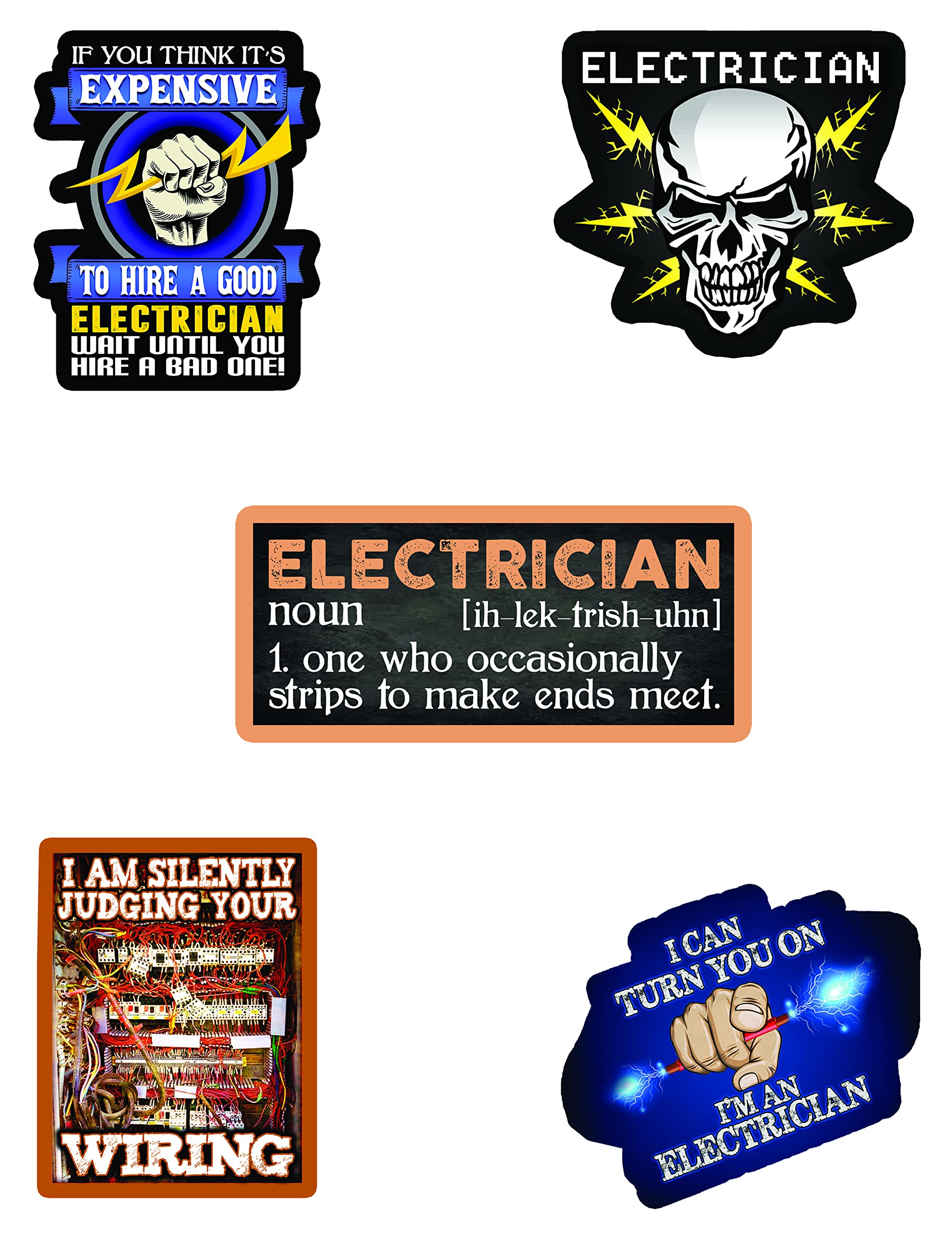 Electrician Funny Stickers Funny Electrician Hard Hat Stickers