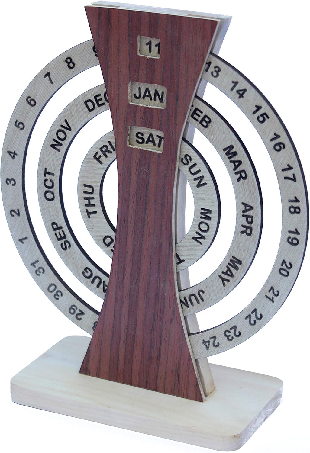 IVEI Schreibtischkalender aus Holz – Schreibtisch-Organizer ...