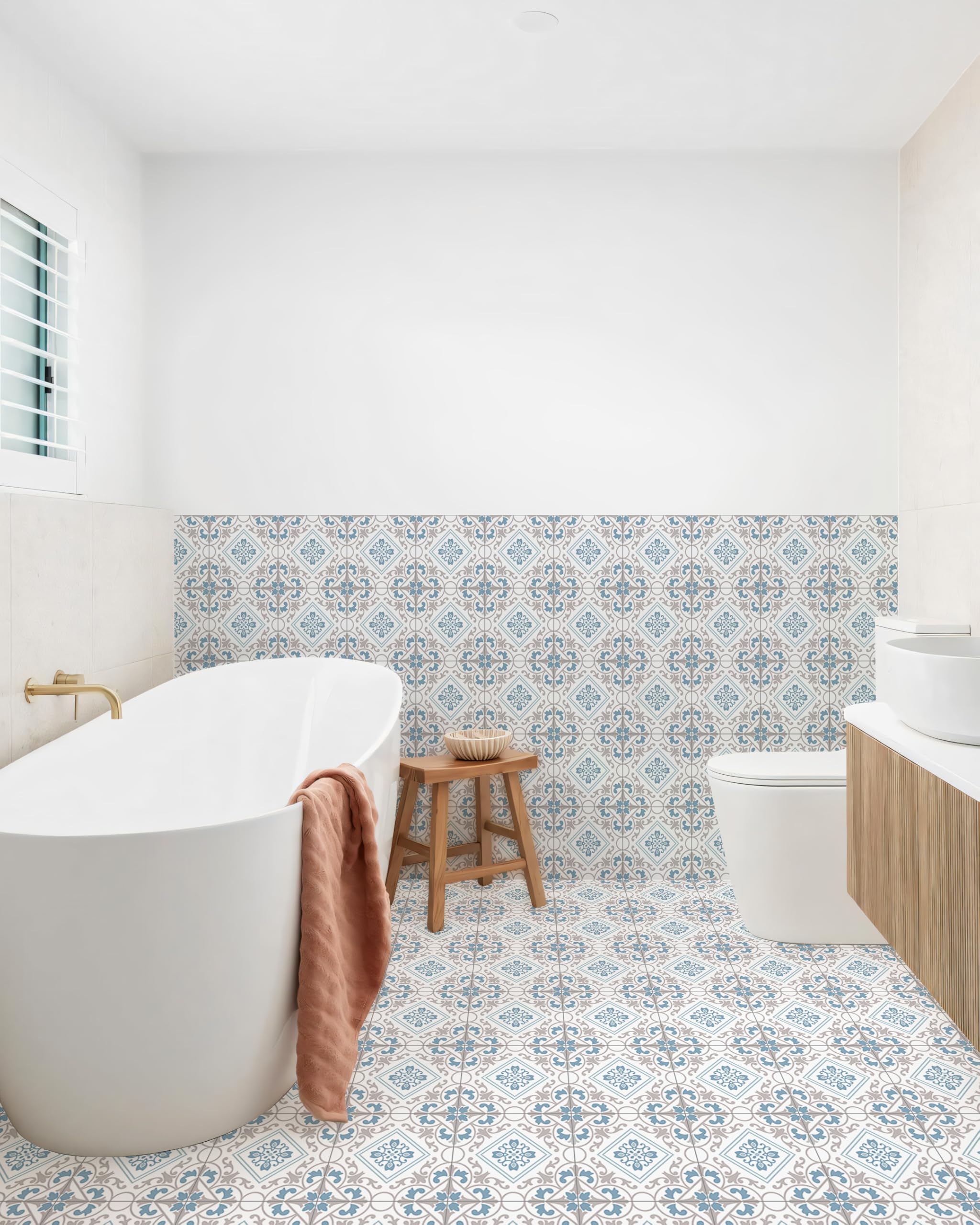 Vinyl Floor Tile Peel And Stick Peel & Stick Floor Tile Stickers – 10 ...