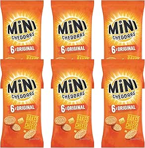 Mini Cheddars Original 6x Mini Bag Packs (6 Pack Bundle) : Amazon.co.uk ...