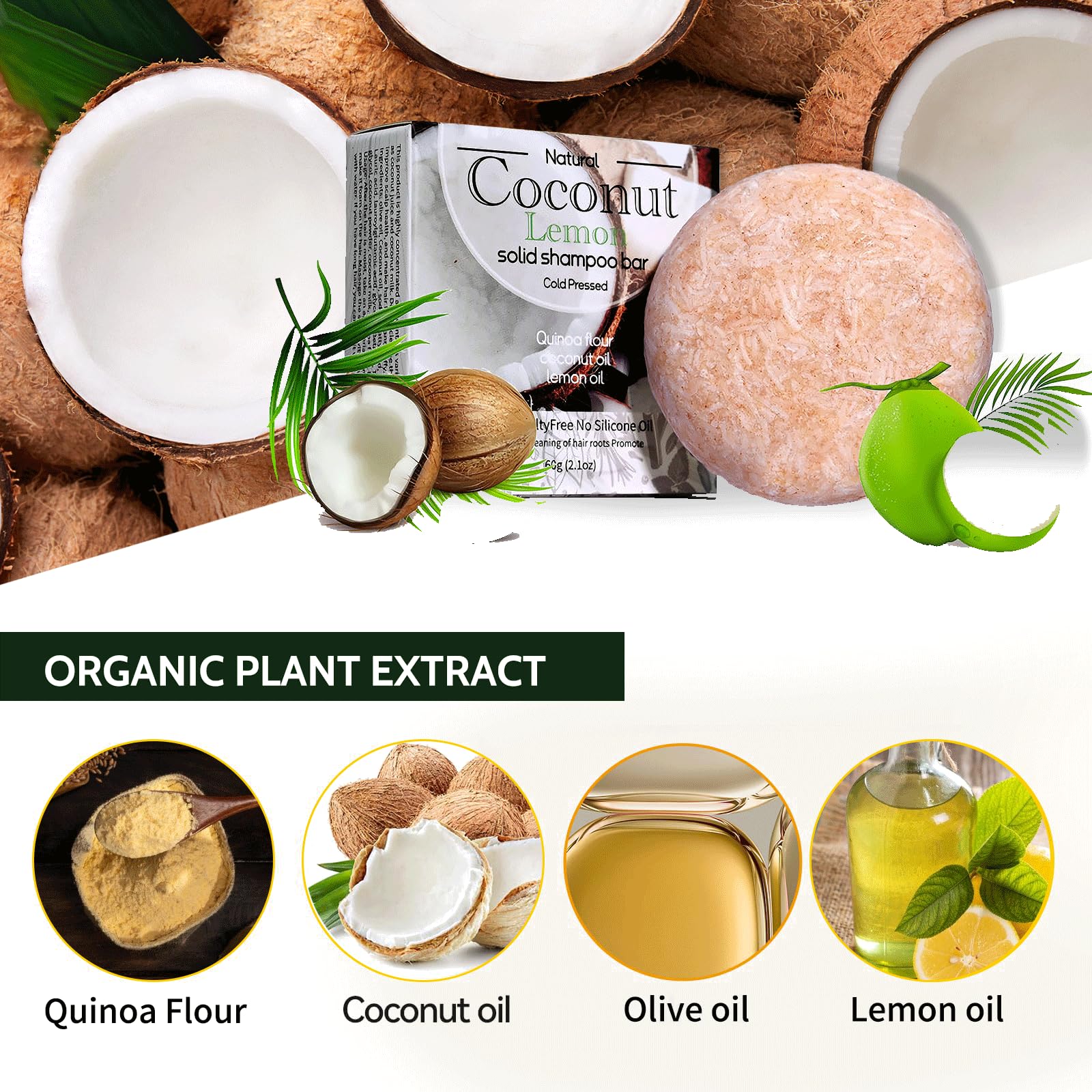 Rice Shampoo Bar,2PCS Rice Water Shampoo Bar with Shea Butter,Coconut ...