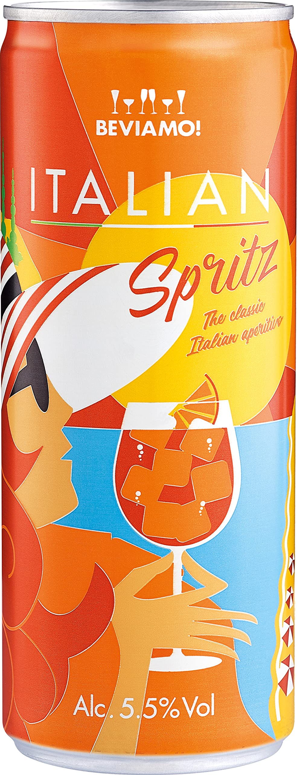 Beviamo! Italian Spritz Cans 12 x 250ml Case - 5.5% ABV Ready To Drink ...