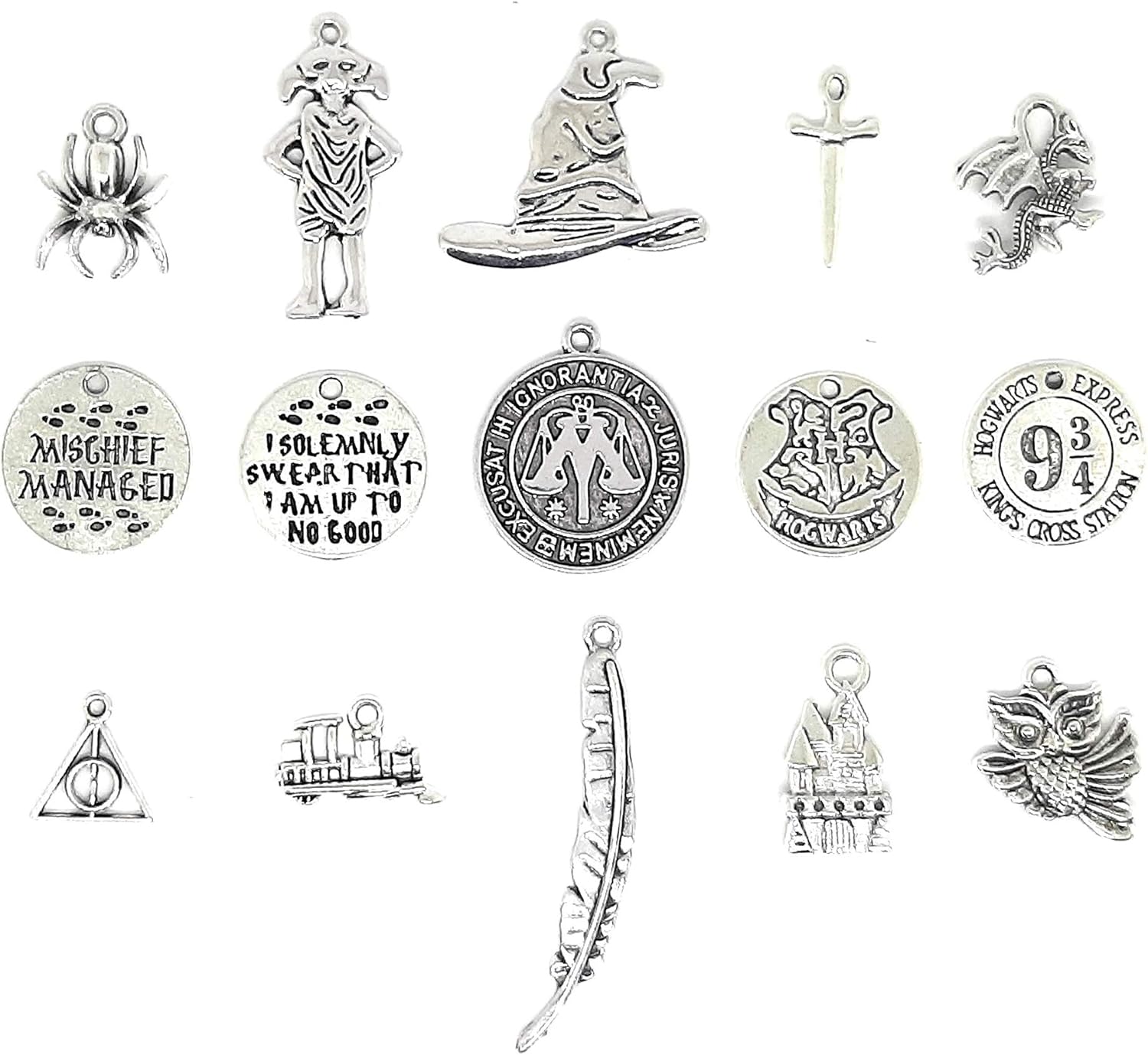 Amazon.com: Seashell Crafter 15 Charms Dobby the House Elf Hogwarts ...