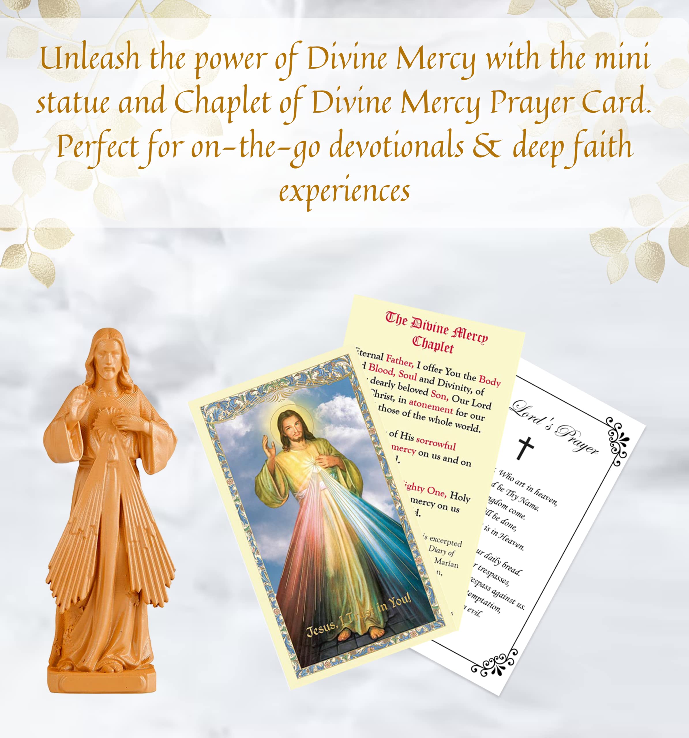 Snapklik.com : Mini Divine Mercy Statue (2.5 Inch)