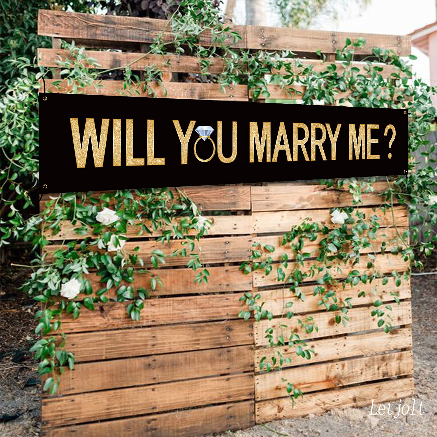 Will You Marry Me Sign Wood