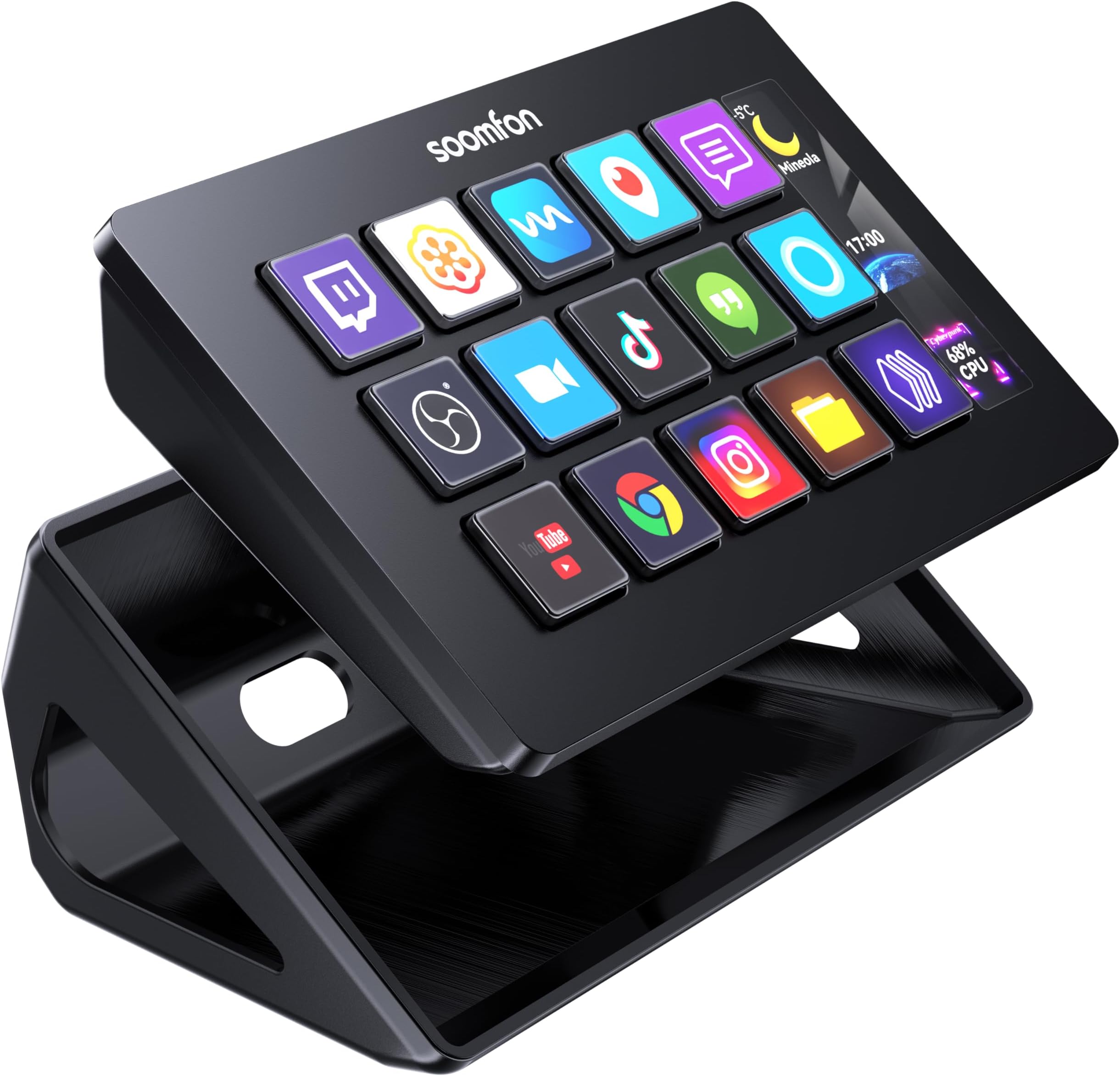 Stream Control Deck 15 Keys - SOOMFON Studio Control Deck with 15 Macro ...