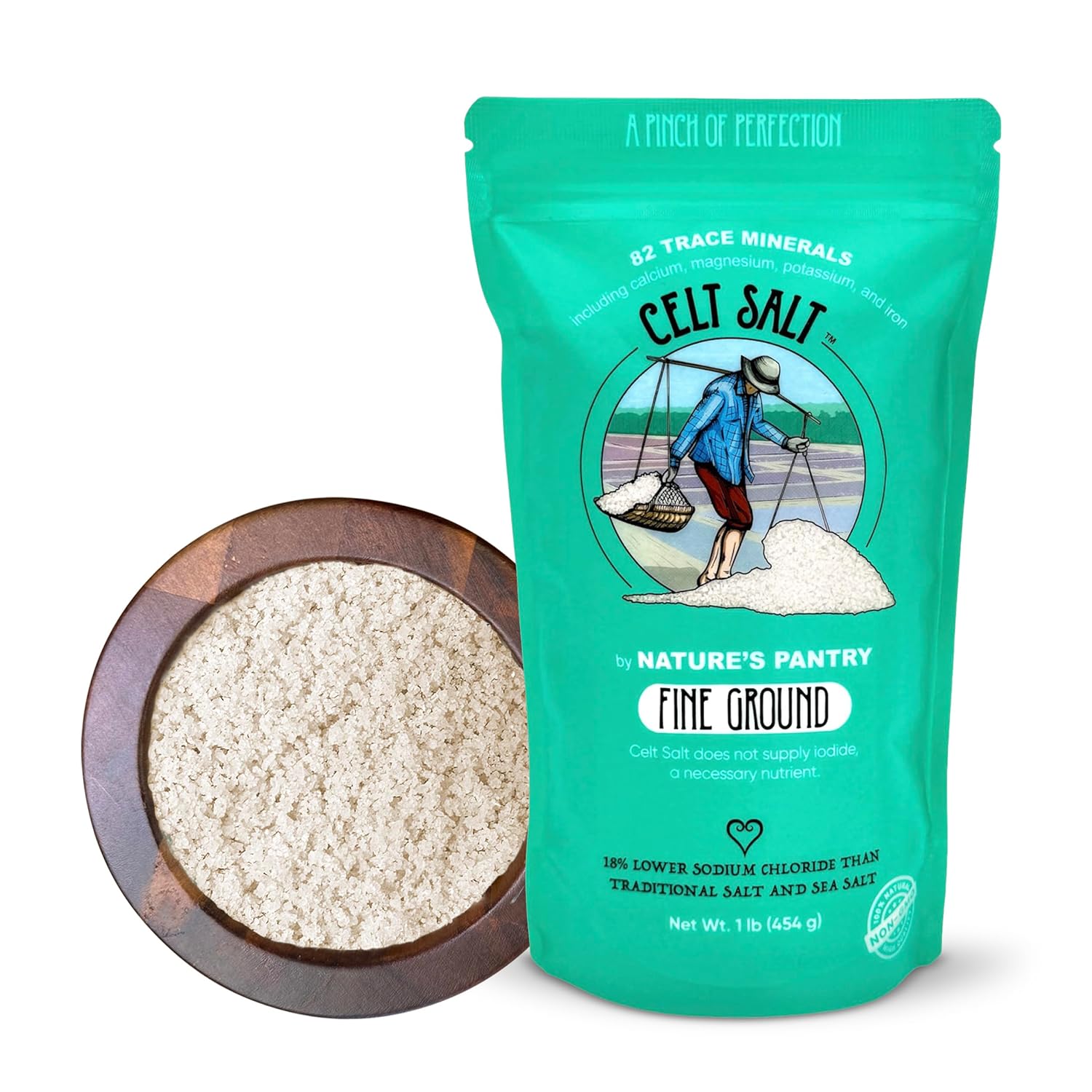 Amazon.com : Celtic Salt Fine Ground, Celt Salt By Natures Pantry, 82 ...