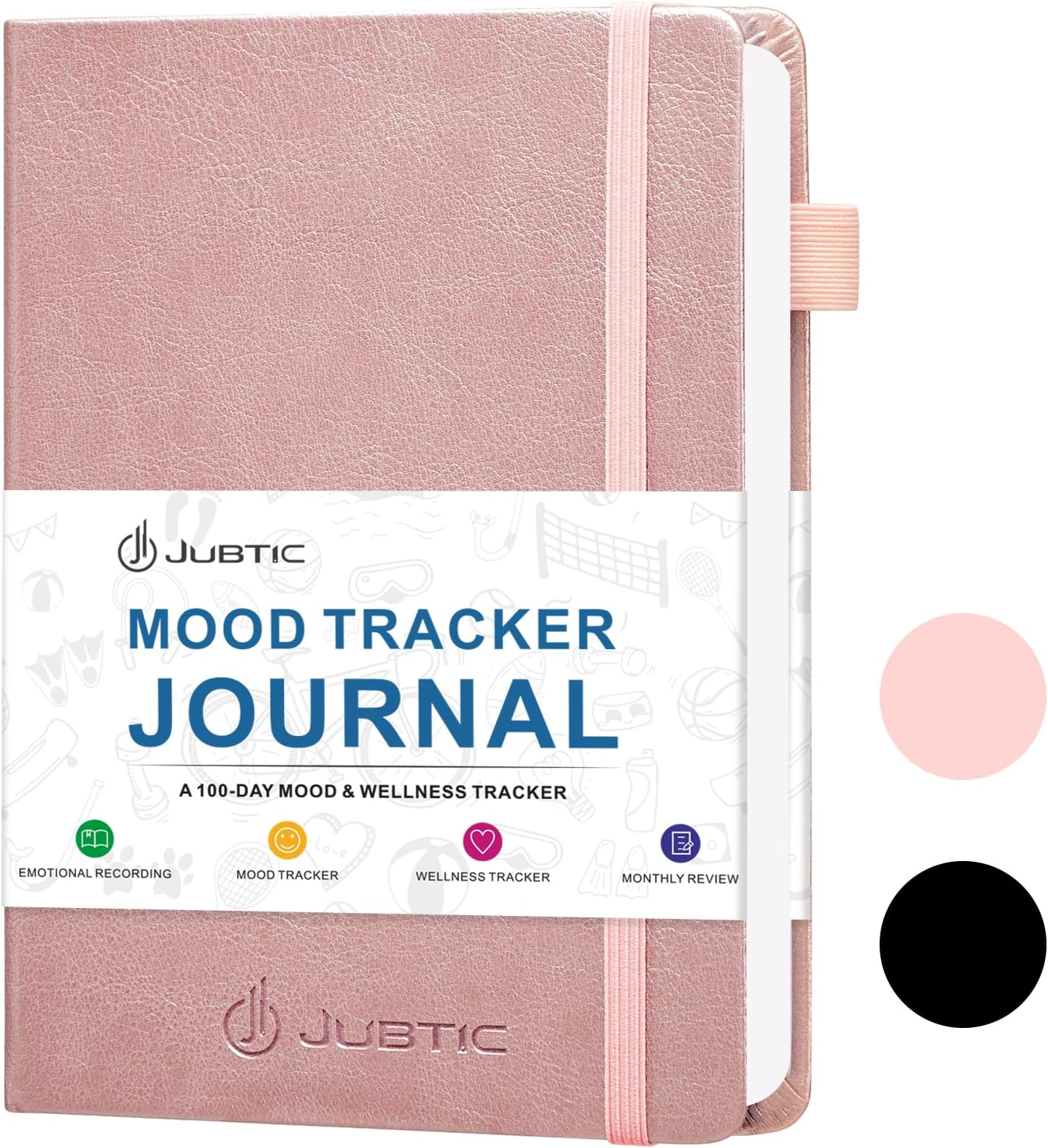 Amazon.com : JUBTIC Mood Tracker Journal, Mental Health Journal for ...