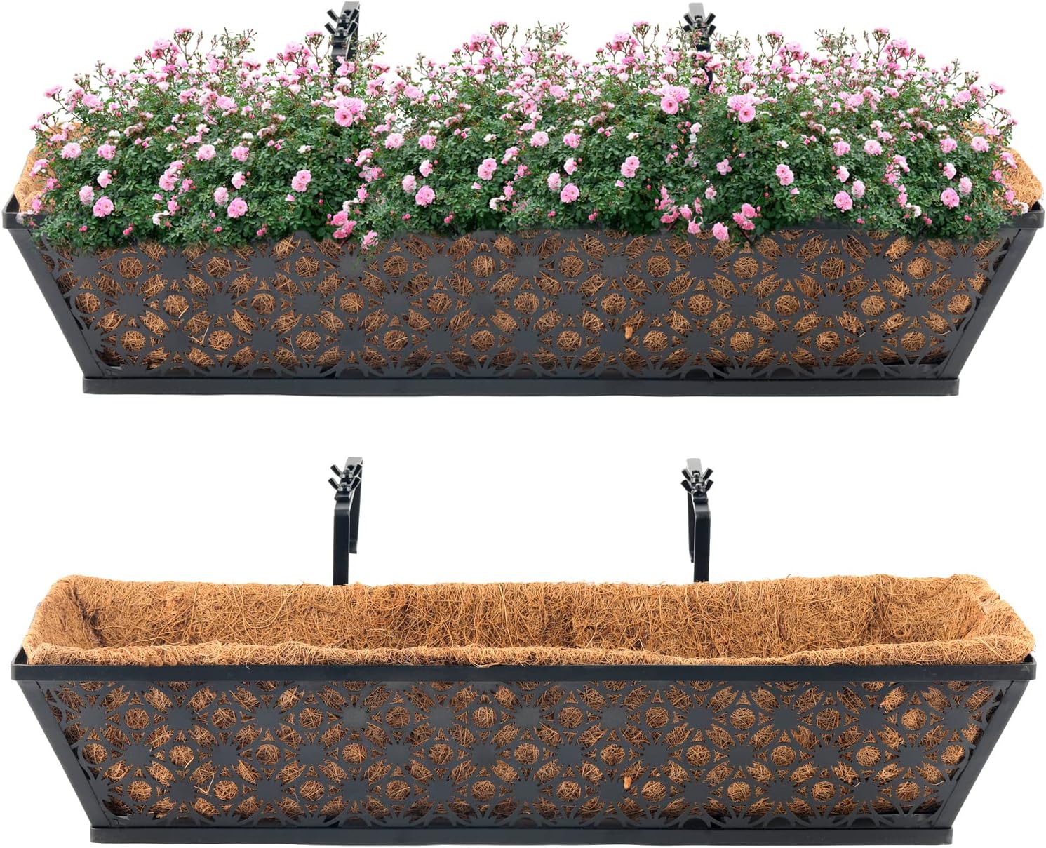 Amazon.com : Wood Window Box Planter - Buffalo Brown : Patio, Lawn & Garden