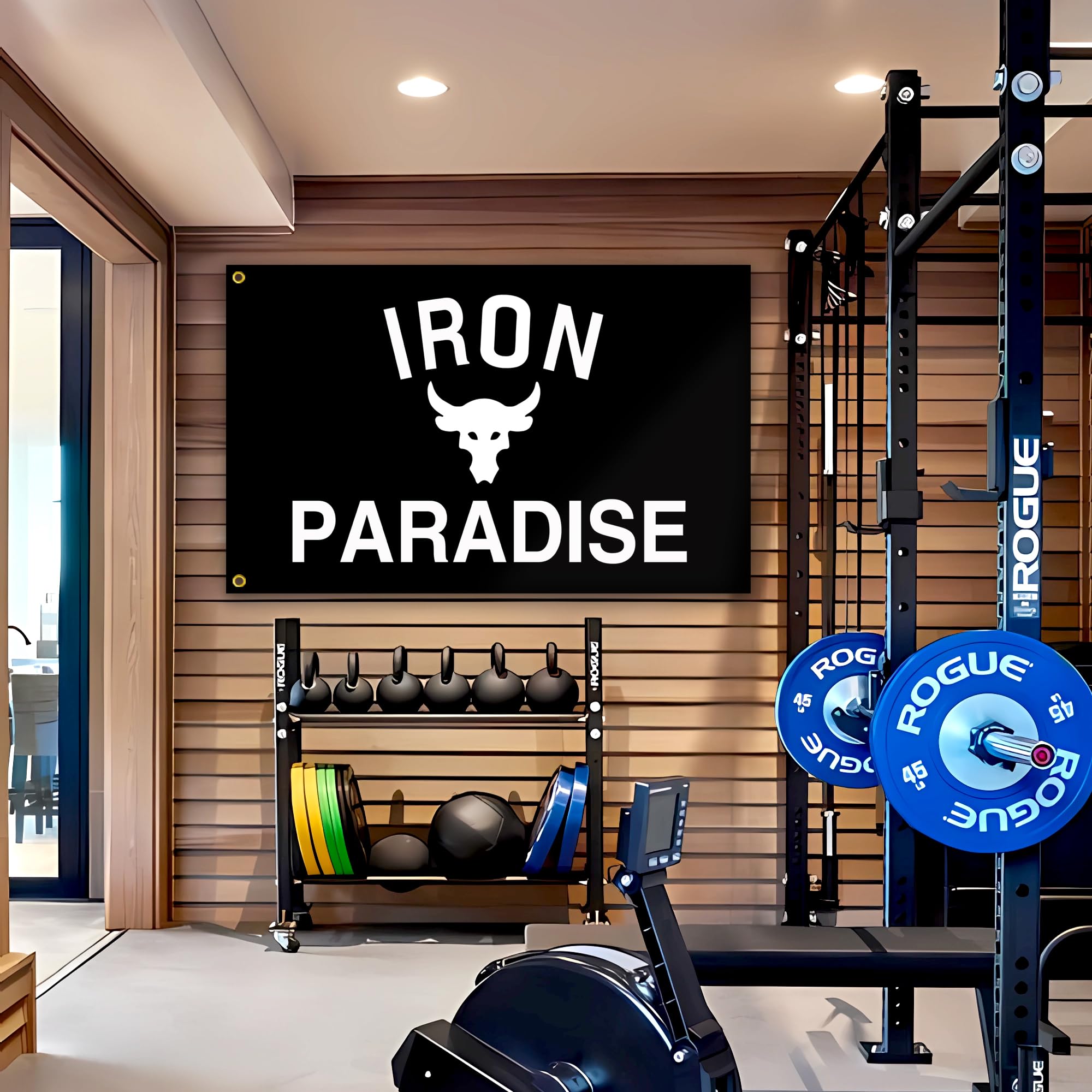 Snapklik.com : Iron Paradise Flag 3x5 Ft Motivational Flag Fitness ...