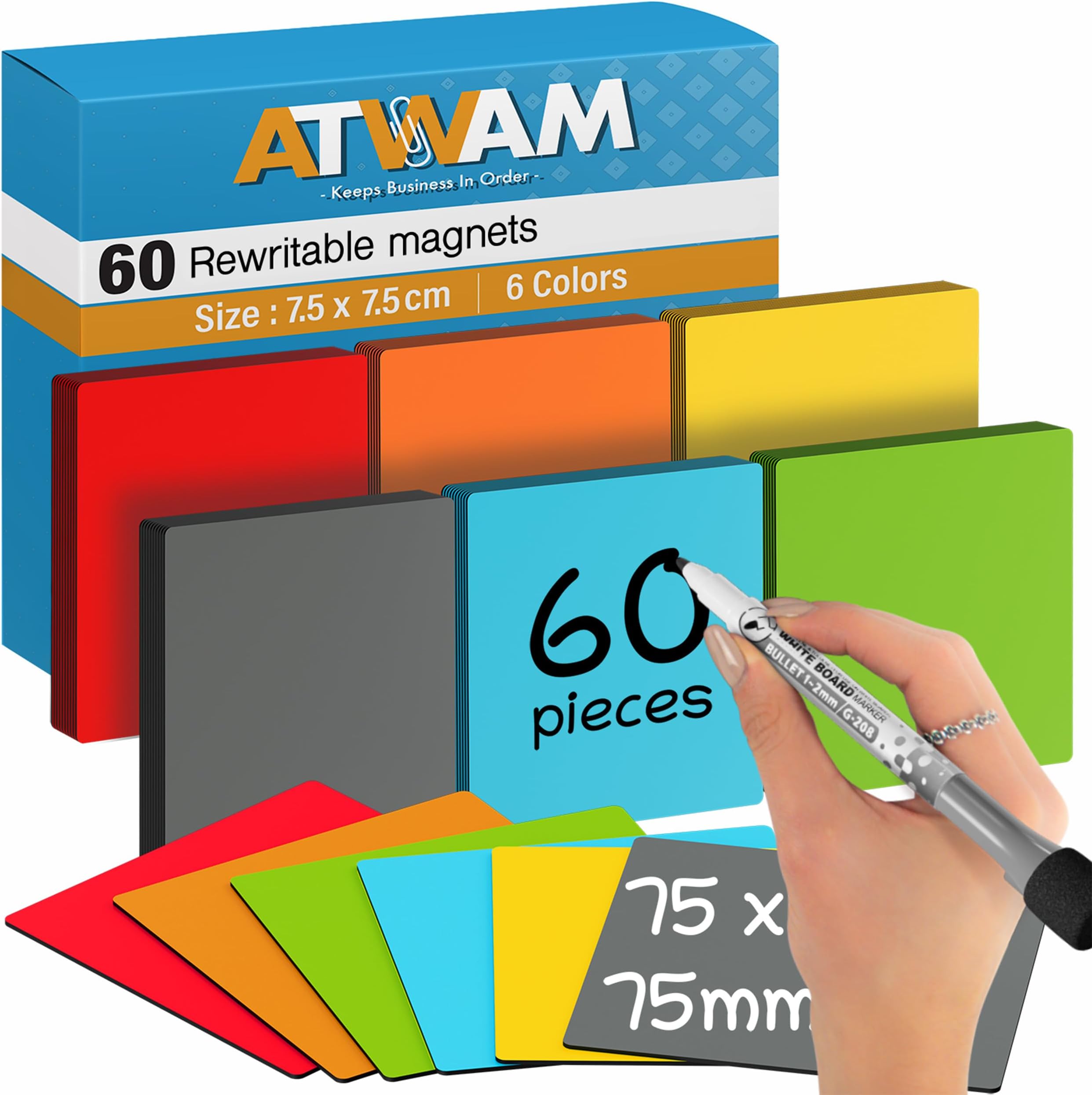 PATboard kanban board and scrum board - Full toolset magnetic with 137 ...