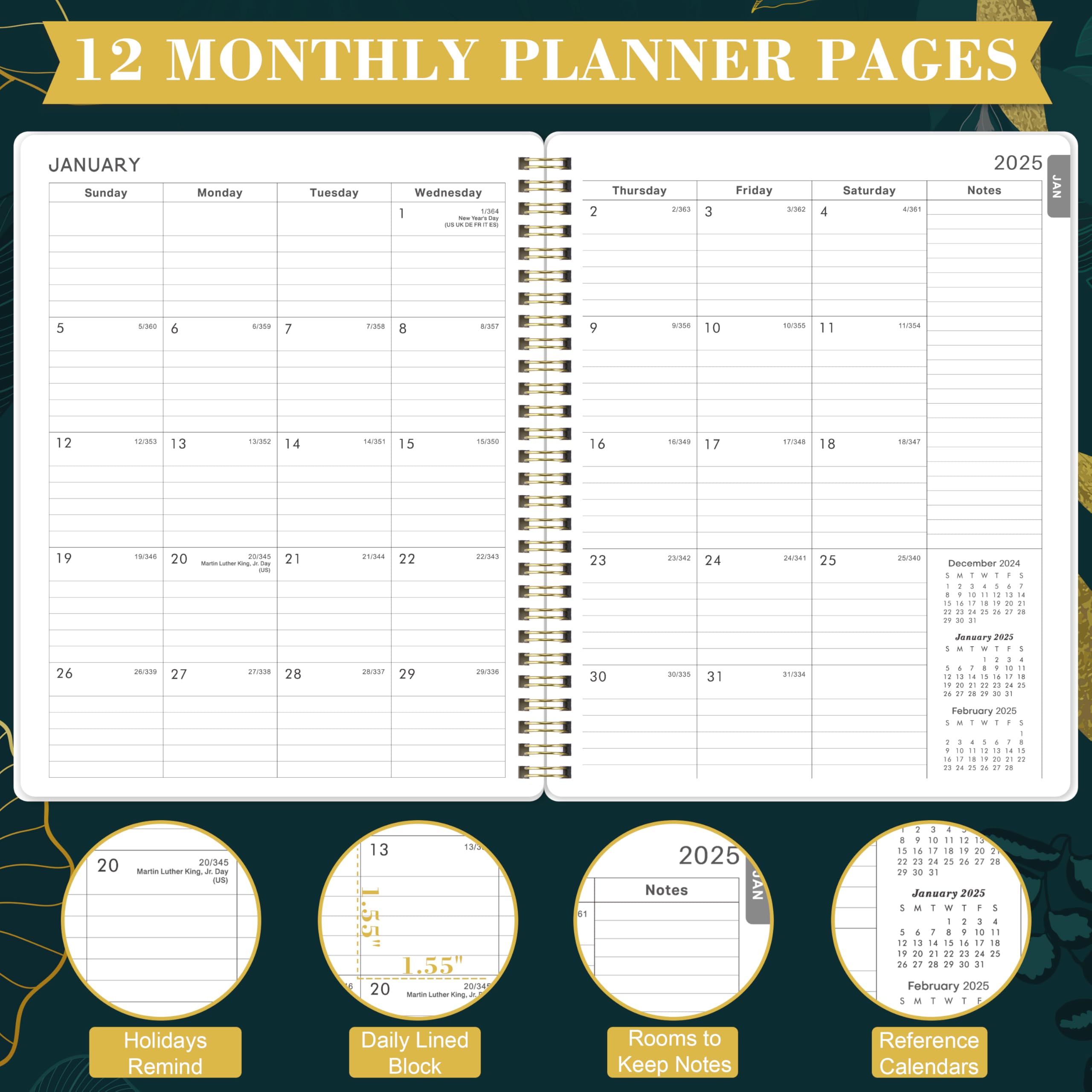 Snapklik.com : 2025 Planner - 2025 Planner Weekly And Monthly