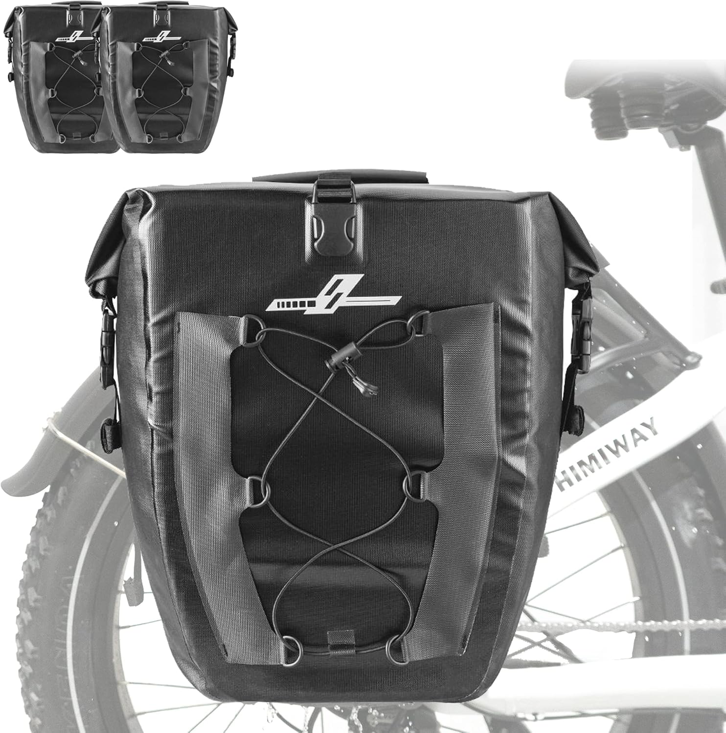 Amazon.com: Himiway Bike Bag 2 PACK Waterproof Bike Pannier 27L Large ...