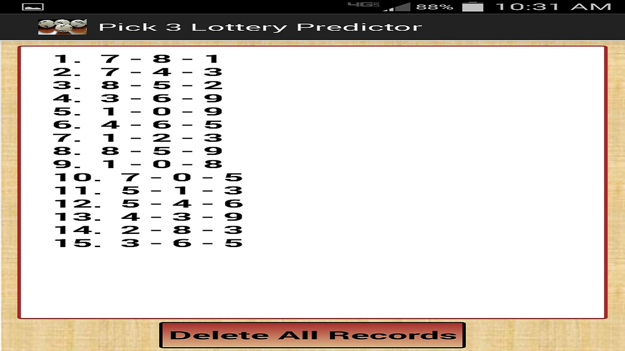 Pick 3 Lottery Numbers Chart Ultimate Pick 3 Lottery Strategy
