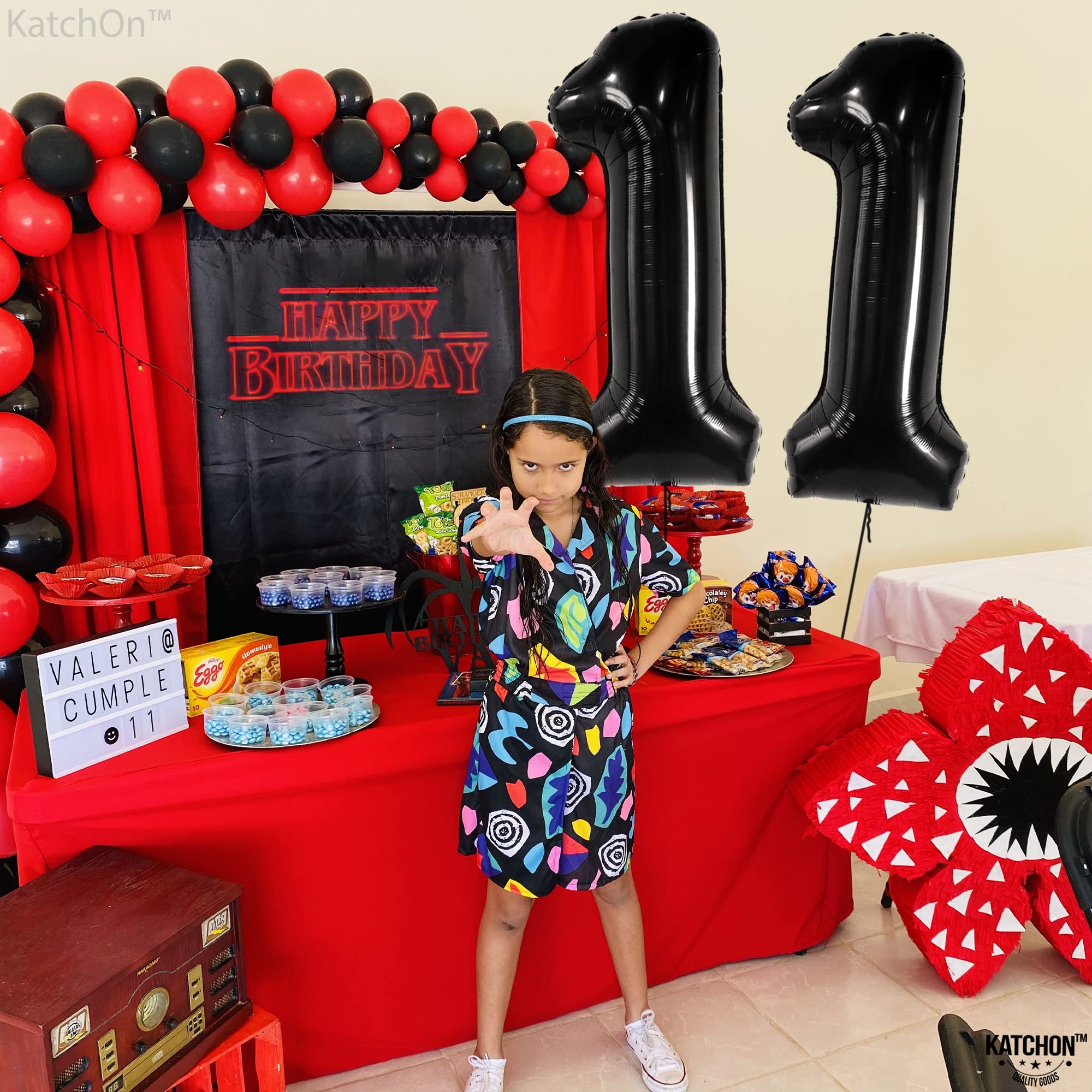 Snapklik.com : Black Number 11 Balloon - Giant, 40 Inch 11 Black ...