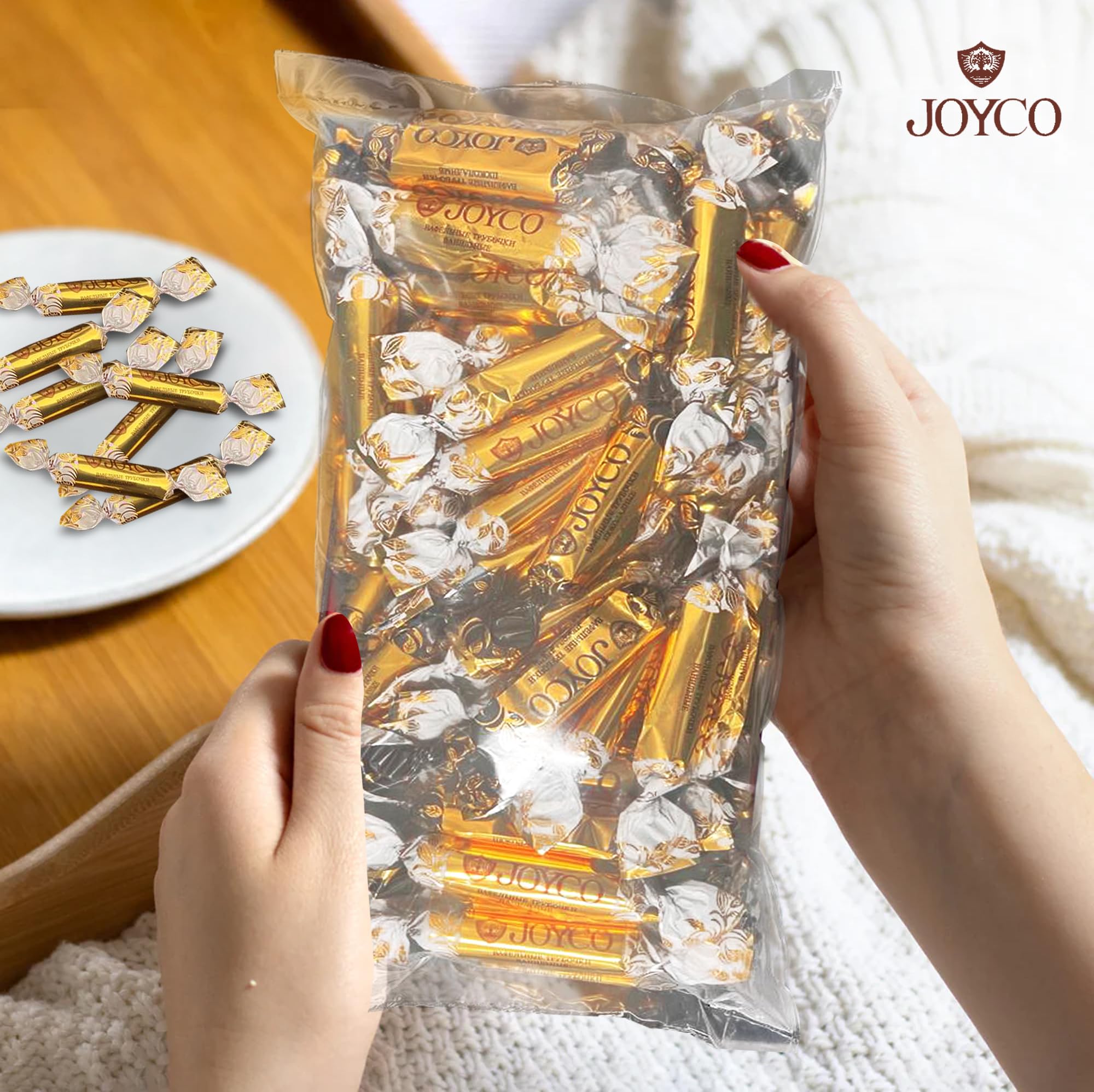 Snapklik.com : JOYCO Chocolate And Vanilla Wafer Rolls - 1 Lb Crispy ...