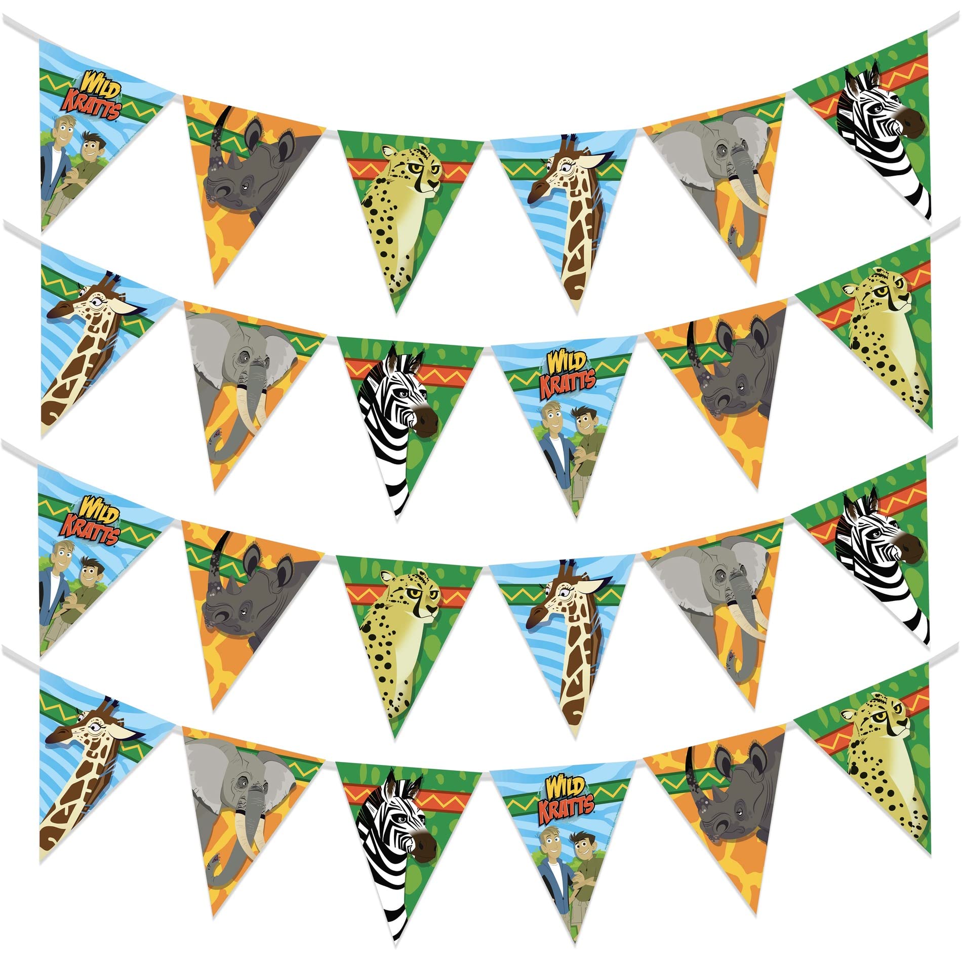 Buy Treasures Gifted Wild Kratts Birthday Pennants 2 Pack - Triangle ...