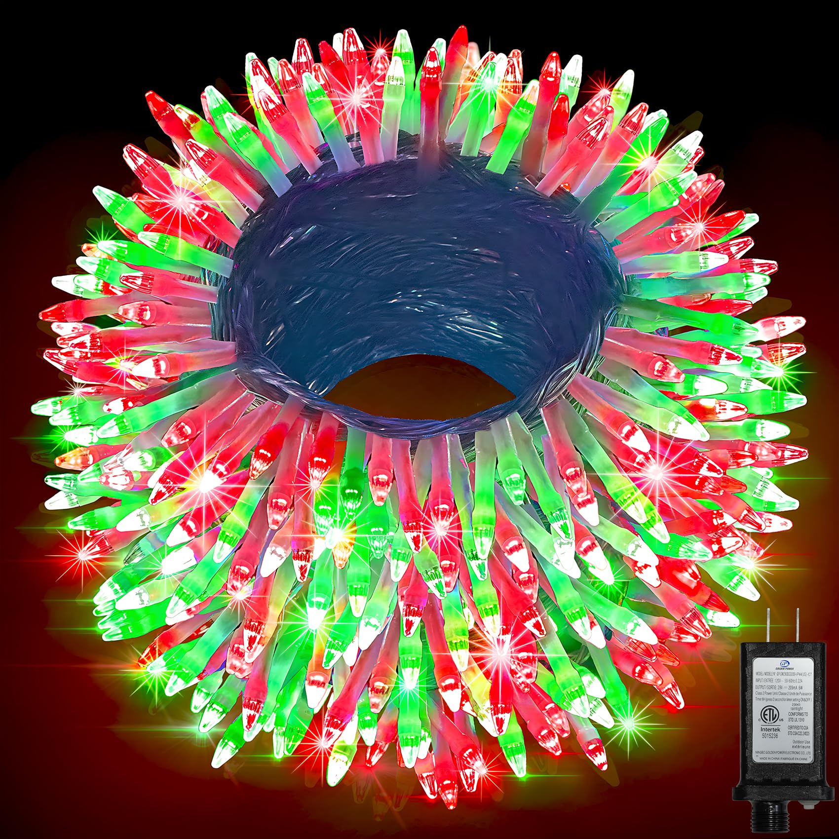 250FT Christmas Lights Outdoor 700 LED Waterproof Christmas Tree ...