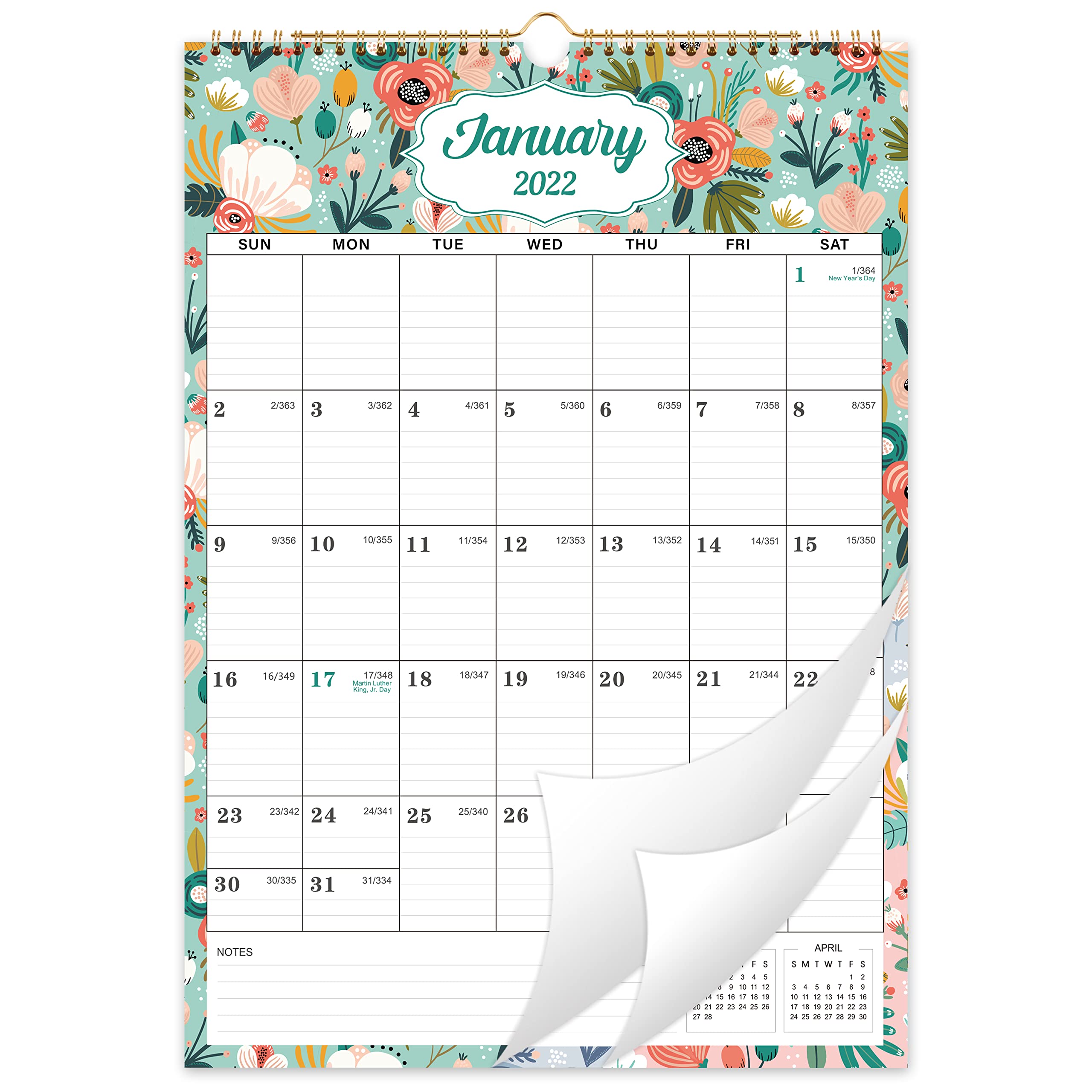 Colorful January 2022 Calendar