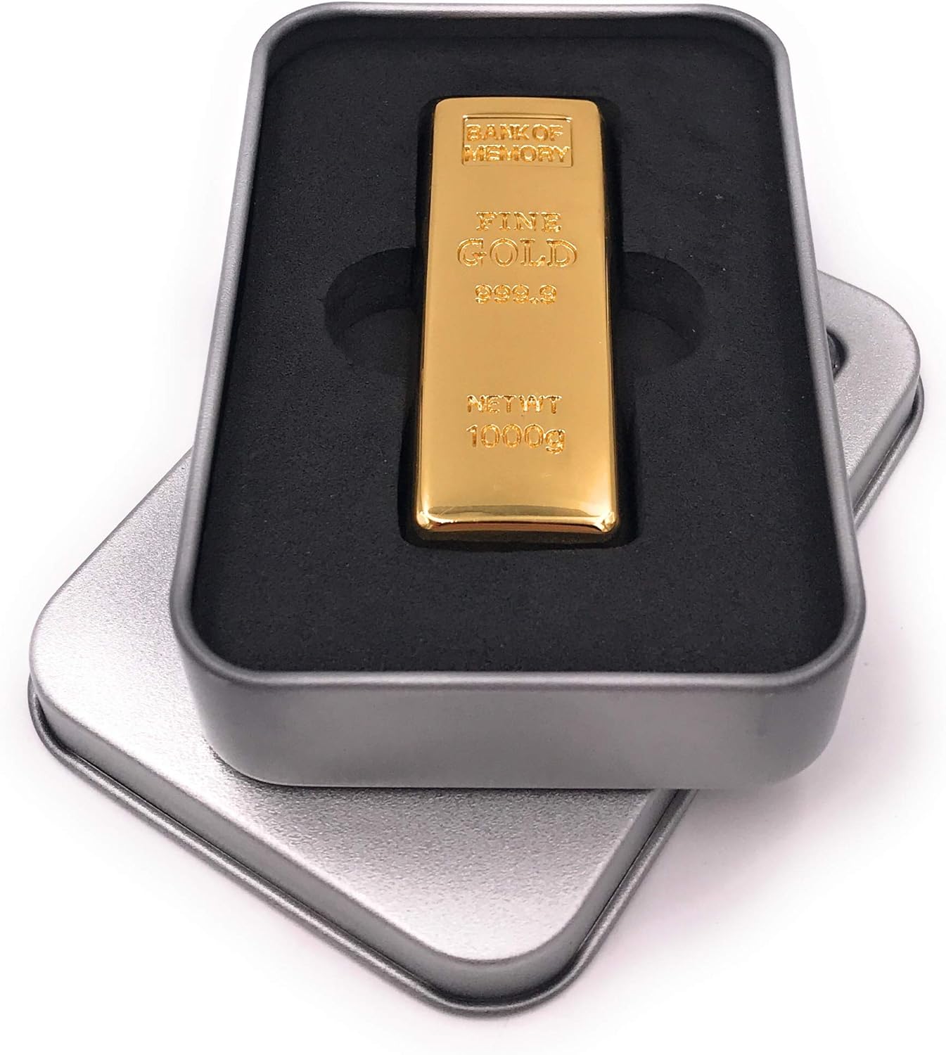 Onwomania Gold bars Precious metal USB stick in alu gift box 8 GB USB 2 ...