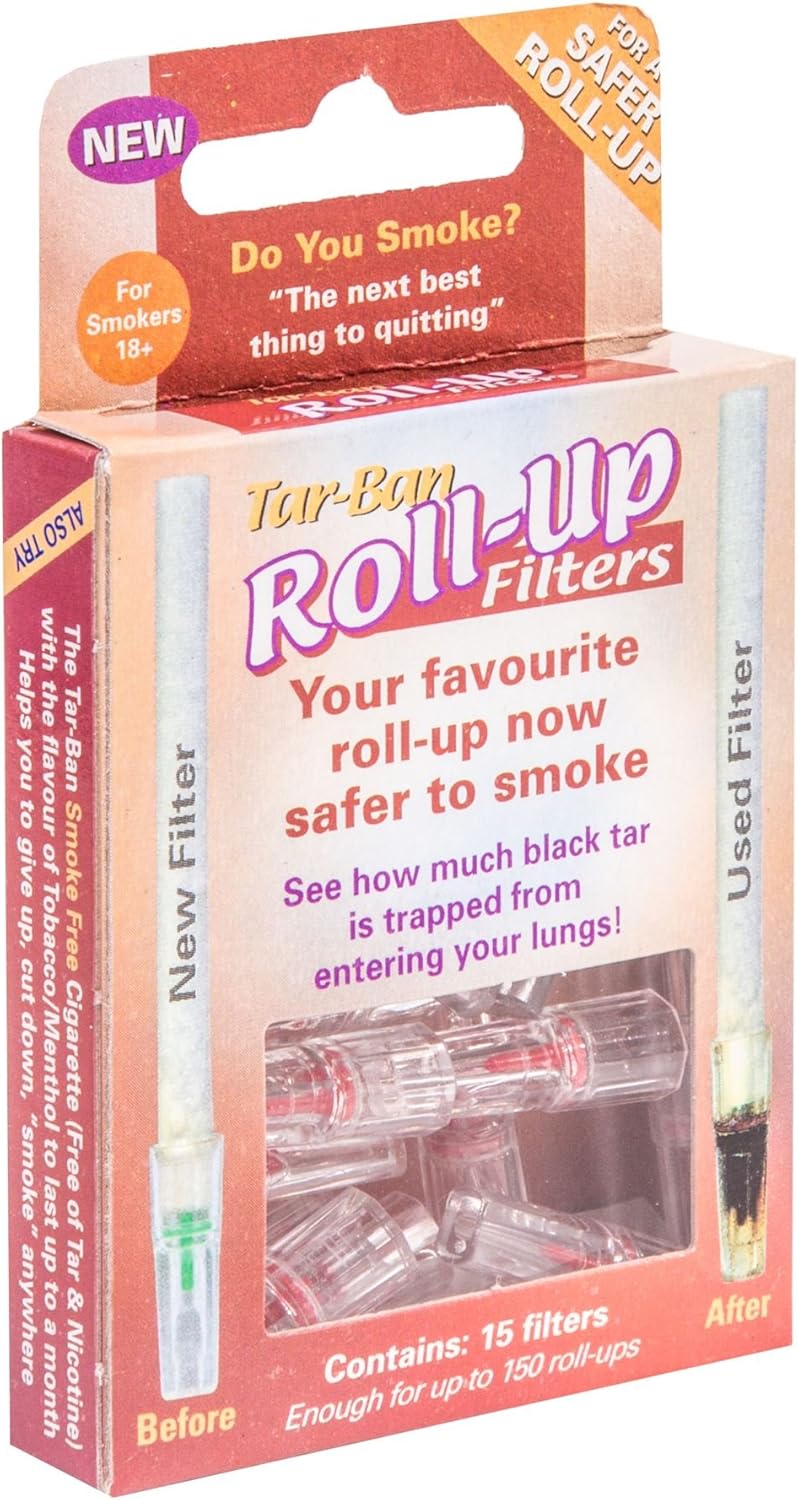 15x Tar Ban Roll Up Filters - Less Nicotine For Safer Smoking ...