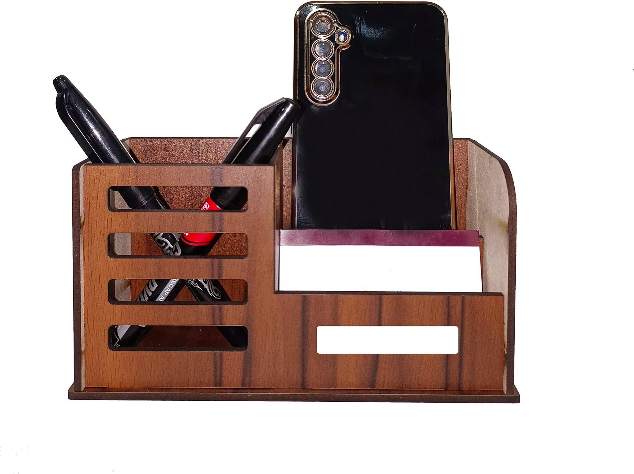 Myenal flower design Pen stand card holder for study table MDF Pencil ...