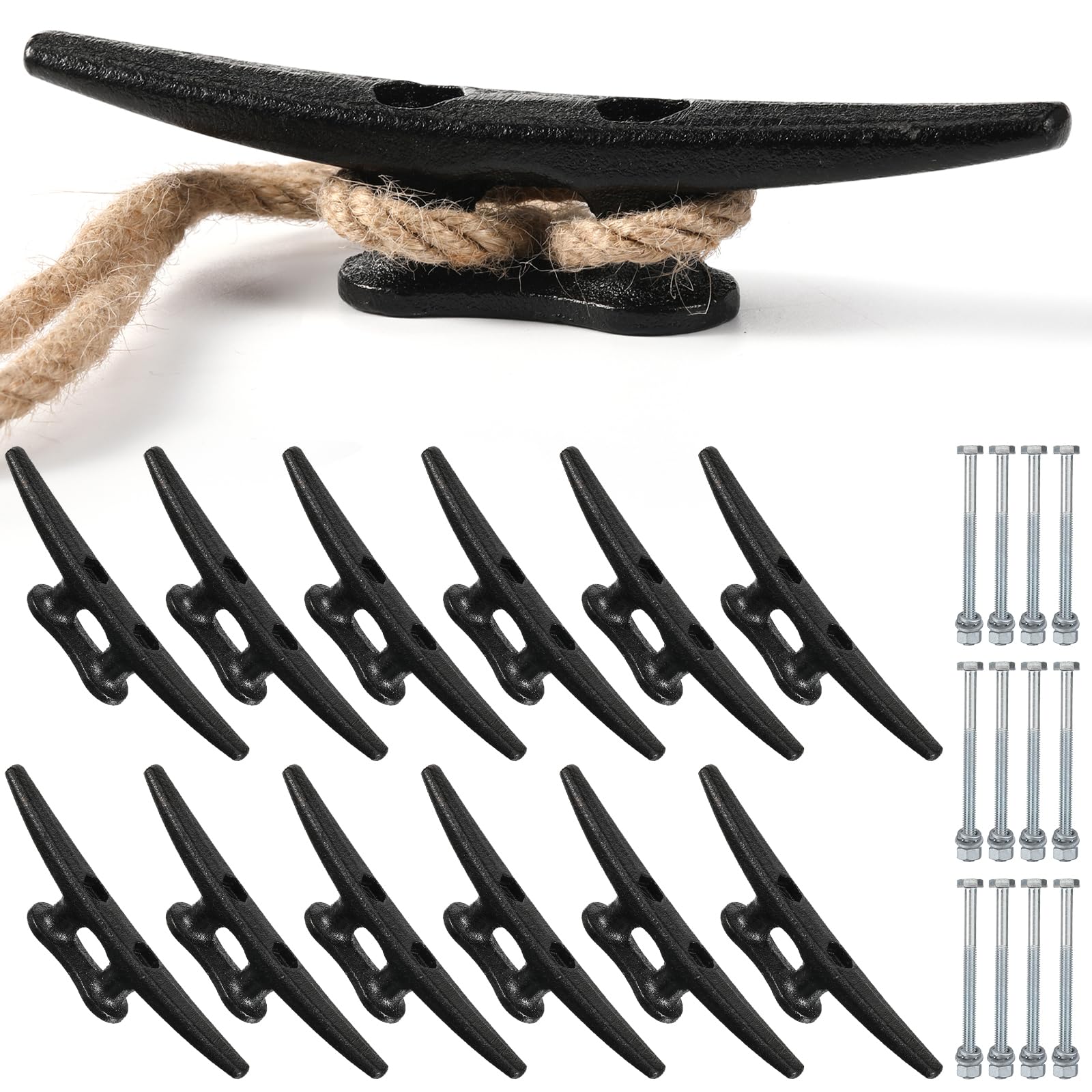 Snapklik.com : Datanly 12 Pcs Boat Cleat Open Base Dock Cleat Hot ...
