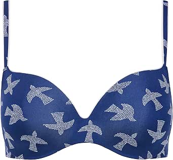 Chantelle DE Women's Irresistible T-Shirt Bra, Multicolour (Bird Print ...